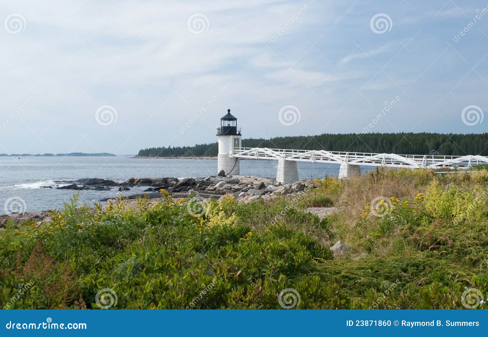 Marshall Point Light stock photo. Image of port, scenic - 23871860