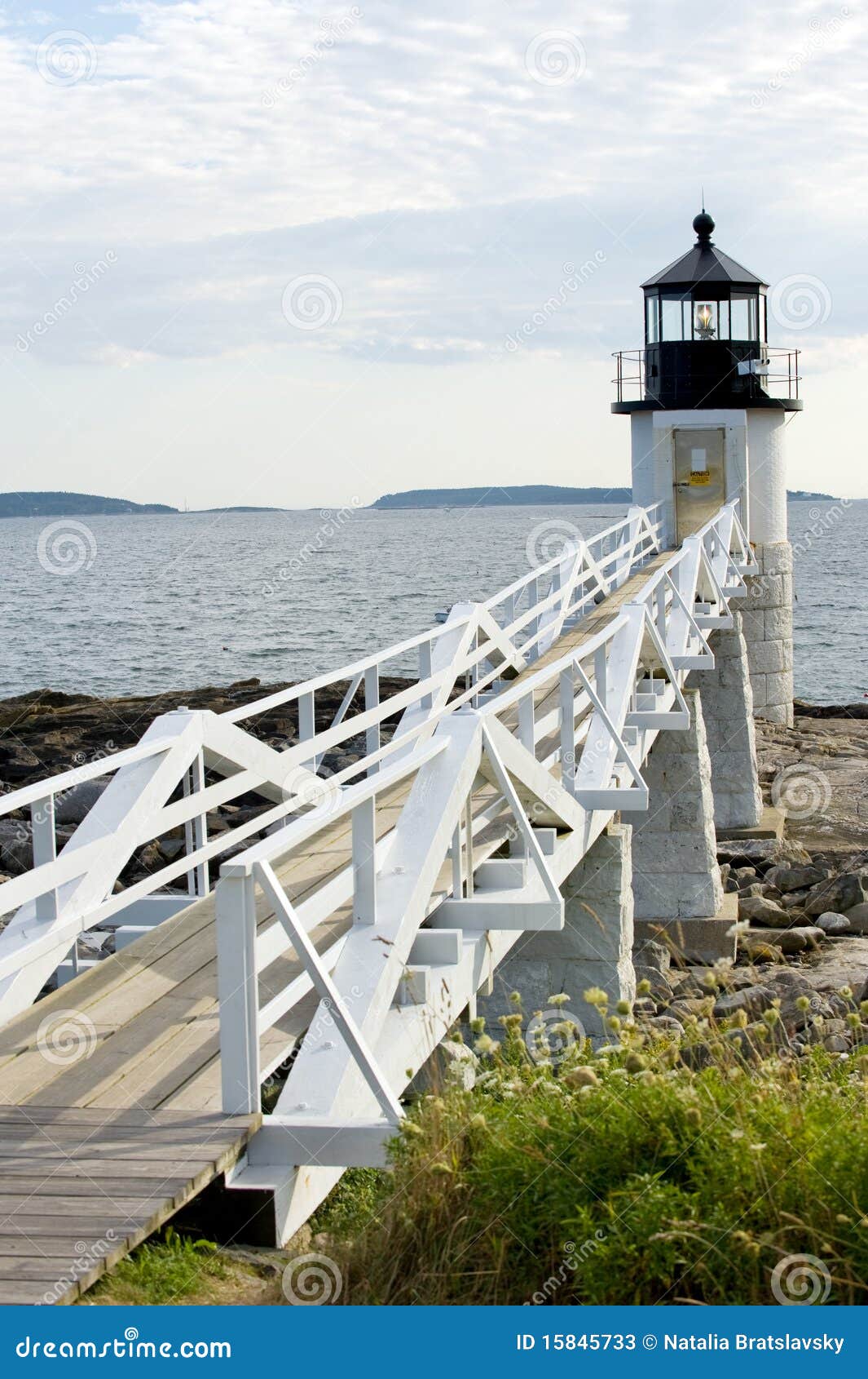 Marshall Point lighthouse stock image. Image of atlantic - 15845733