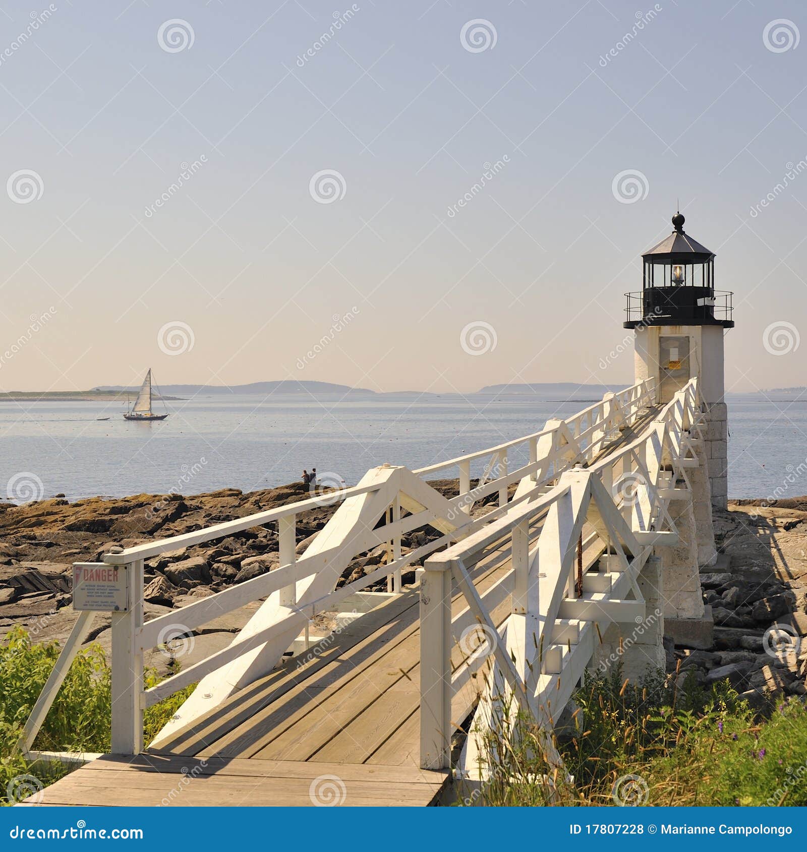 Marshall Point Lighthouse Port Clyde Maine, USA Stock Photo - Image of ...
