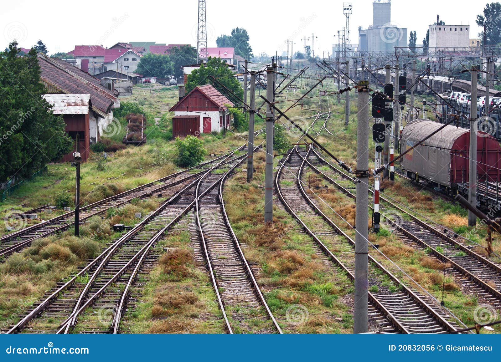 Marshalling yard stock photo. Image of travel, power - 20832056