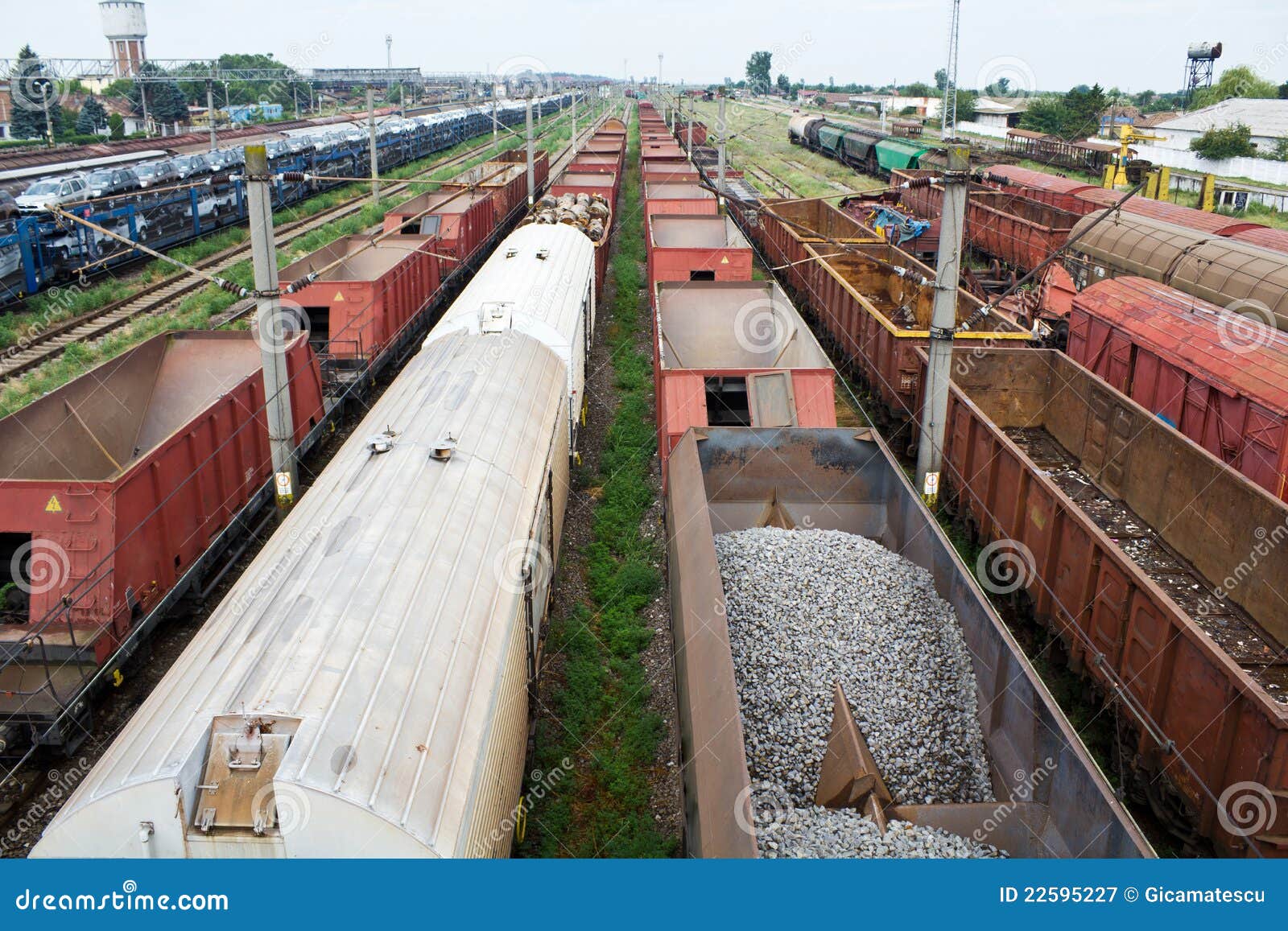 In marshalling yard stock image. Image of drive, grunge - 22595227