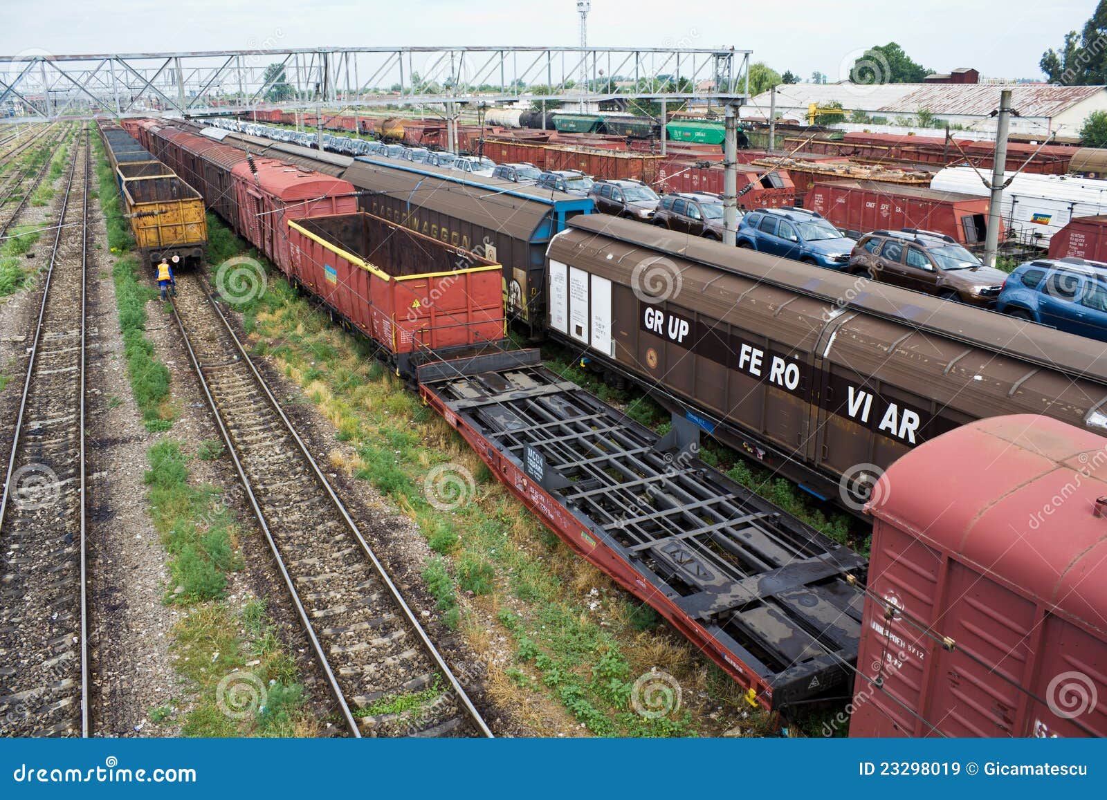 In marshalling yard editorial stock image. Image of freight - 23298019