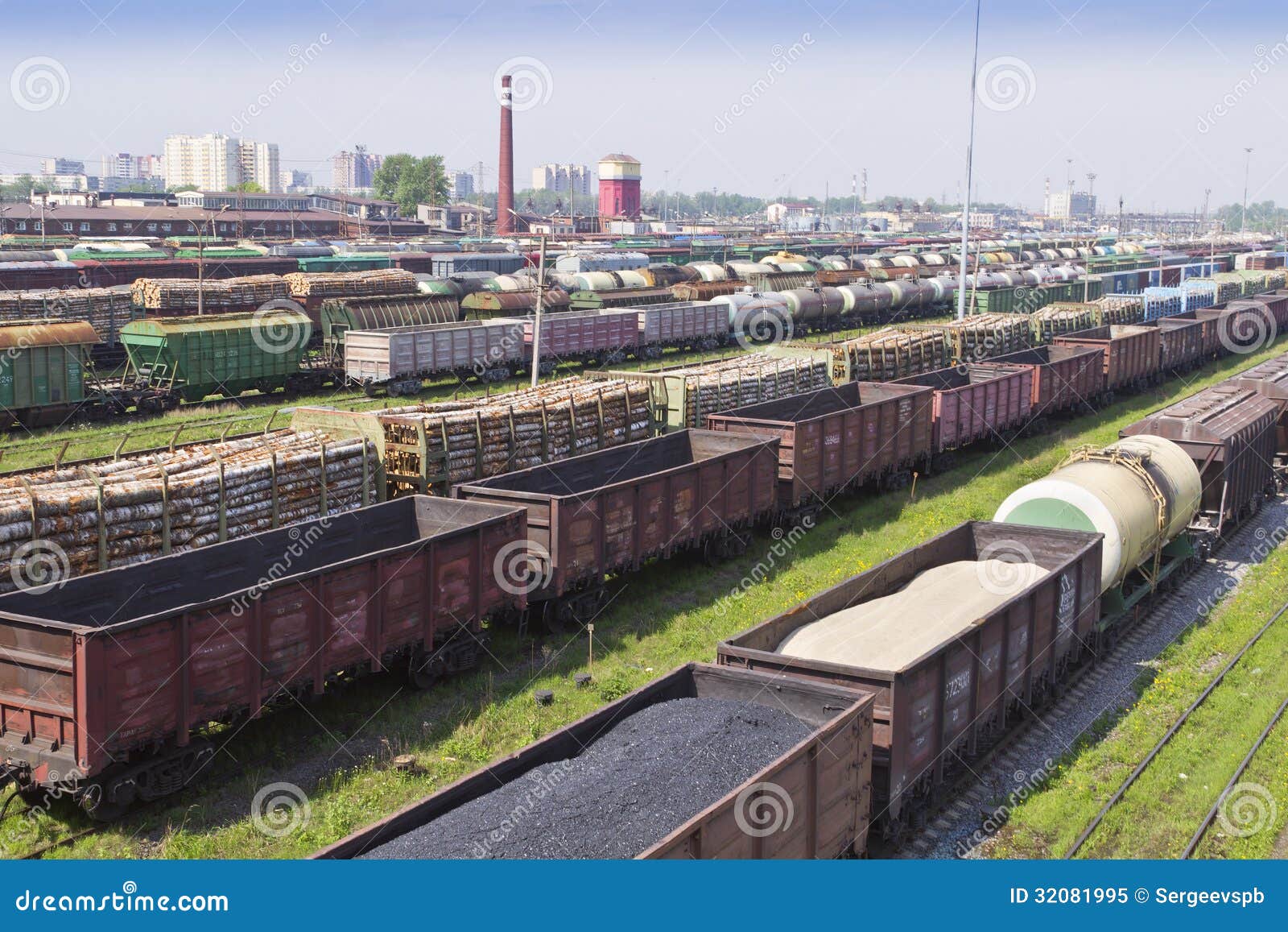 Marshalling yard stock image. Image of strike, railway - 32081995
