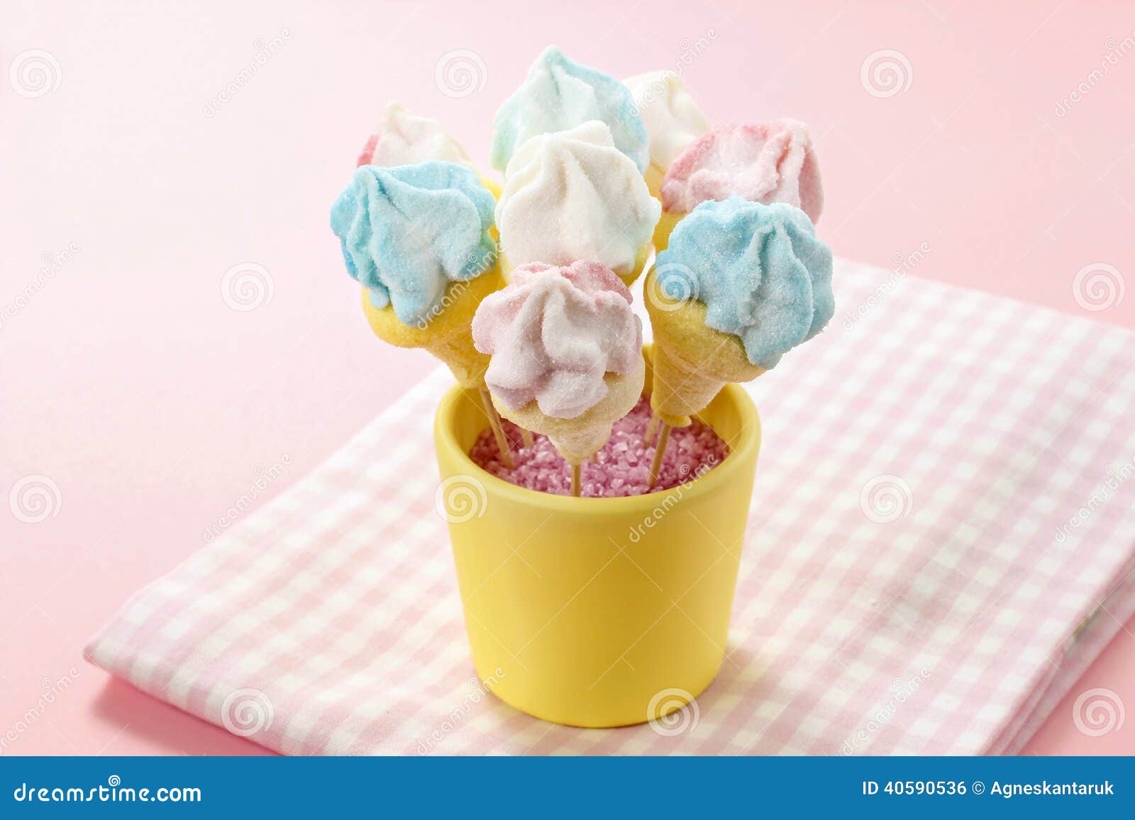 Marshmallow cake pops stock photo. Image of bright, anniversary - 40590536