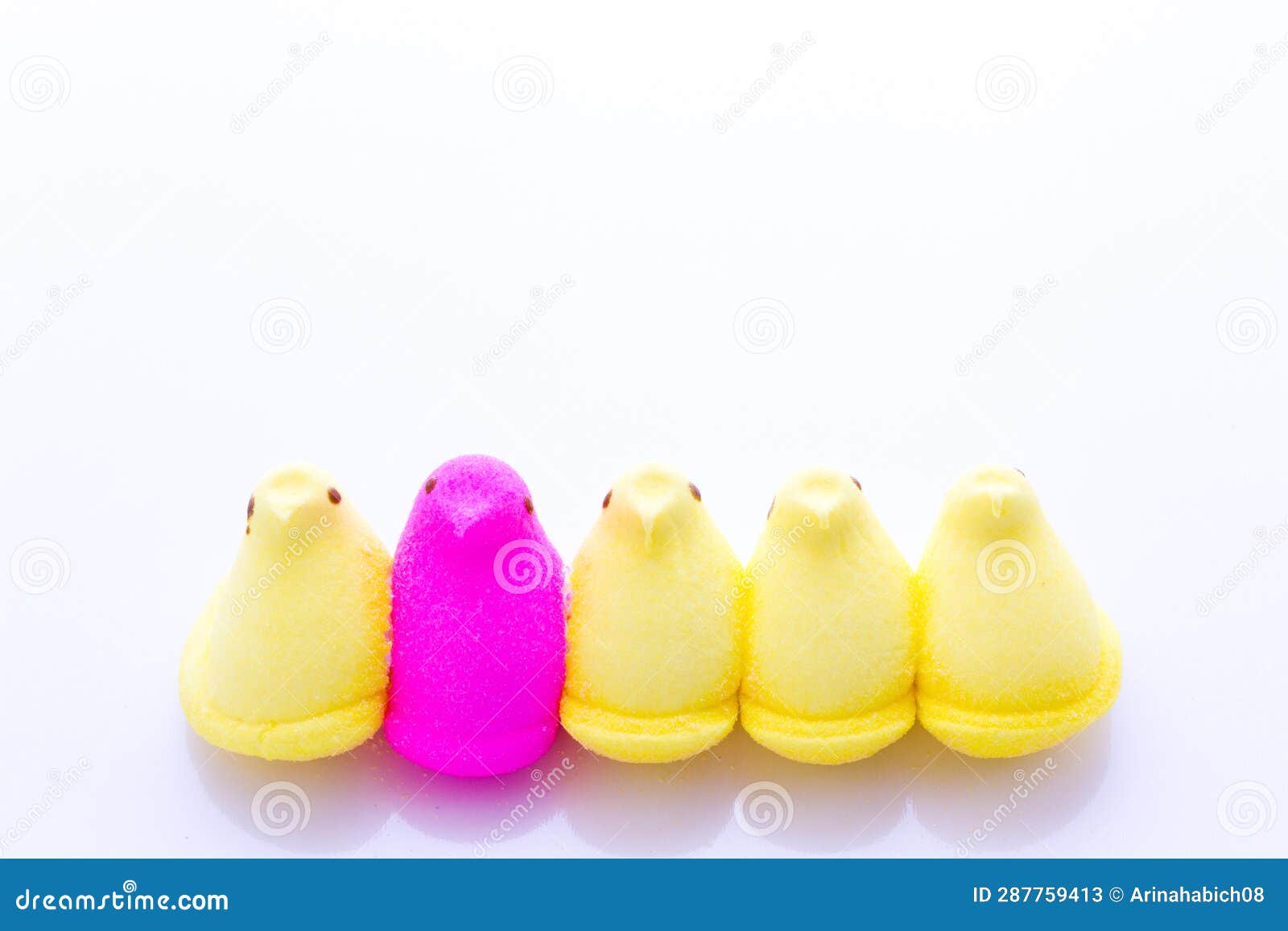 Marshmallow Chicks stock image. Image of holiday, easter - 287759413