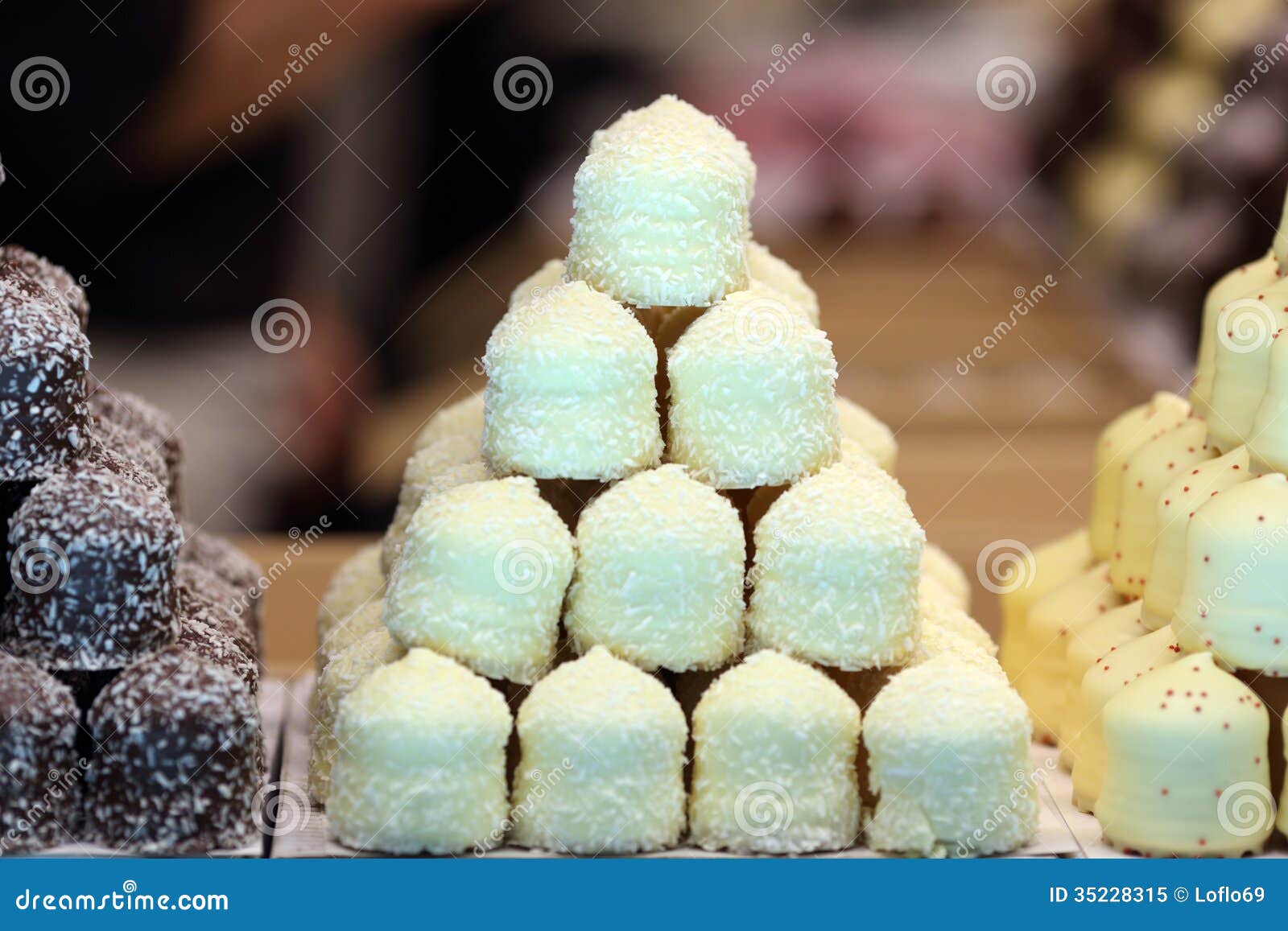 Marshmallow stock image. Image of food, coco, pastry - 35228315