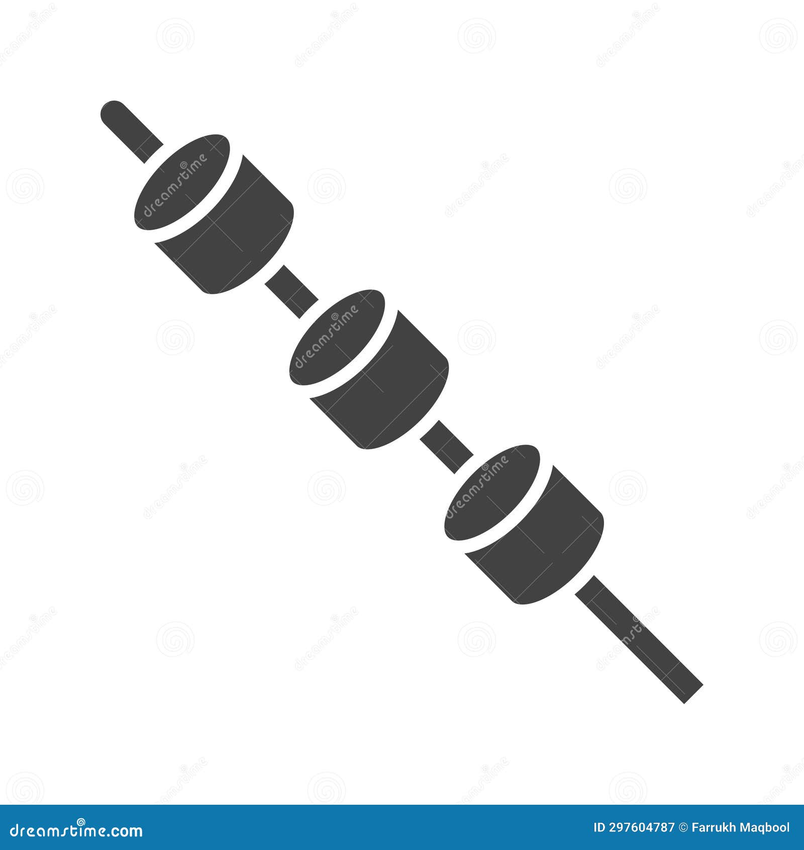 Marshmallow Icon Vector Image. Stock Vector - Illustration of isolated ...