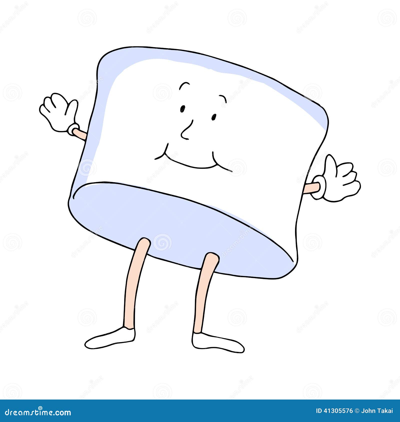Marshmallow Man stock vector. Illustration of character - 41305576