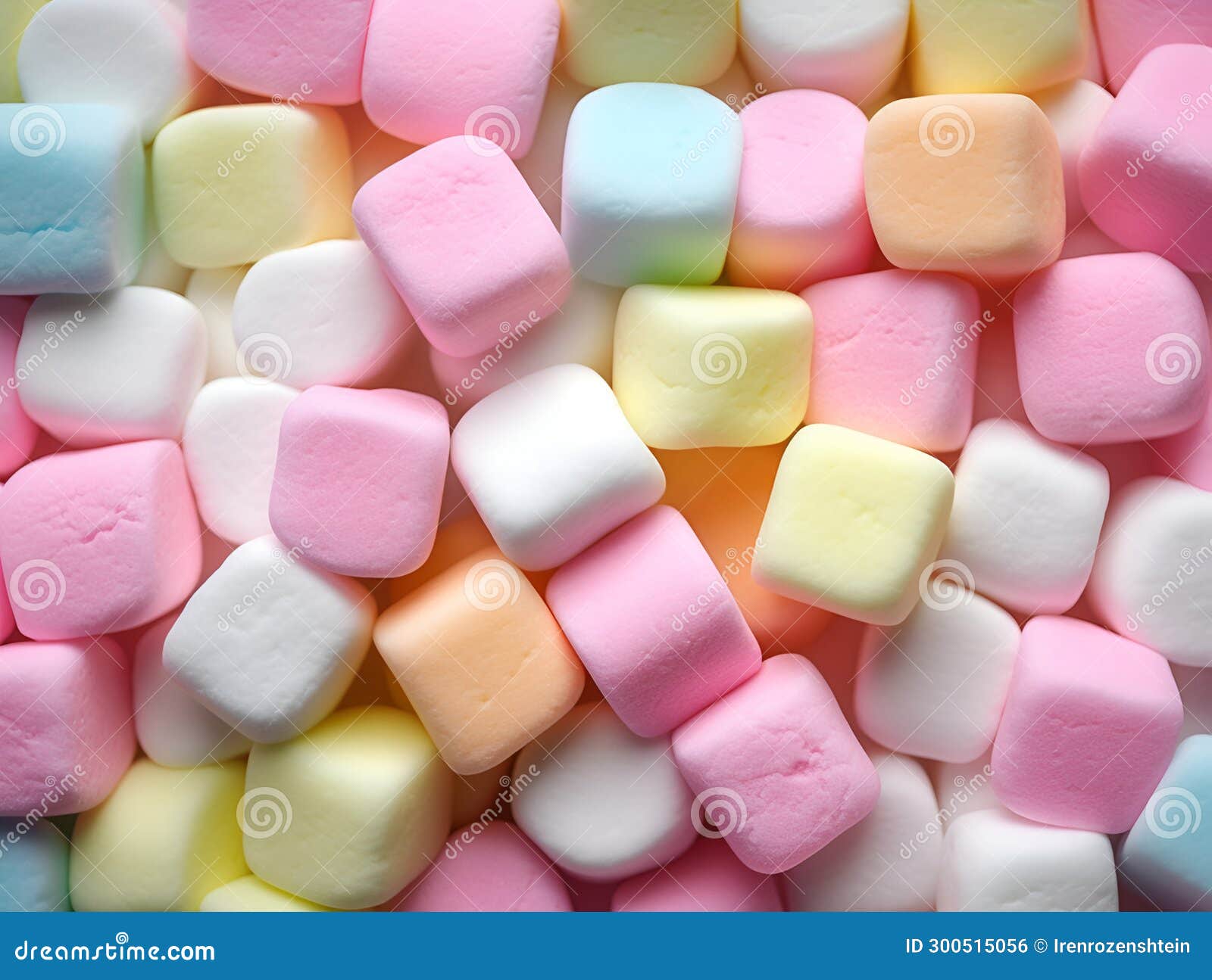 Marshmallows Candy Pattern Vector Illustration | CartoonDealer.com #76239168