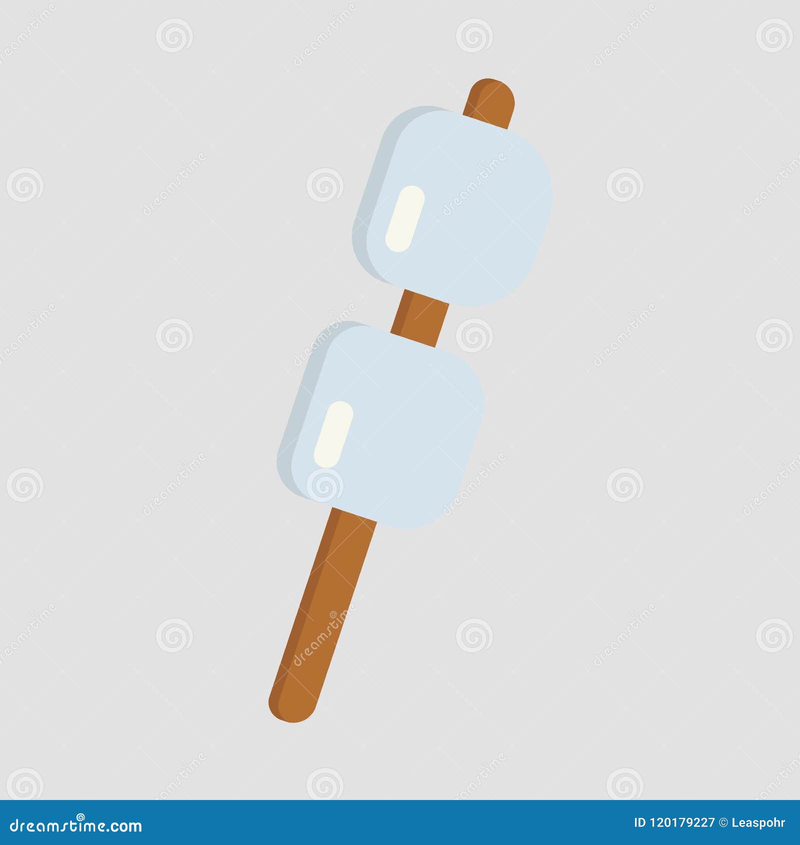 Marshmallows Icon Vector Illustration Stock Illustration - Illustration ...