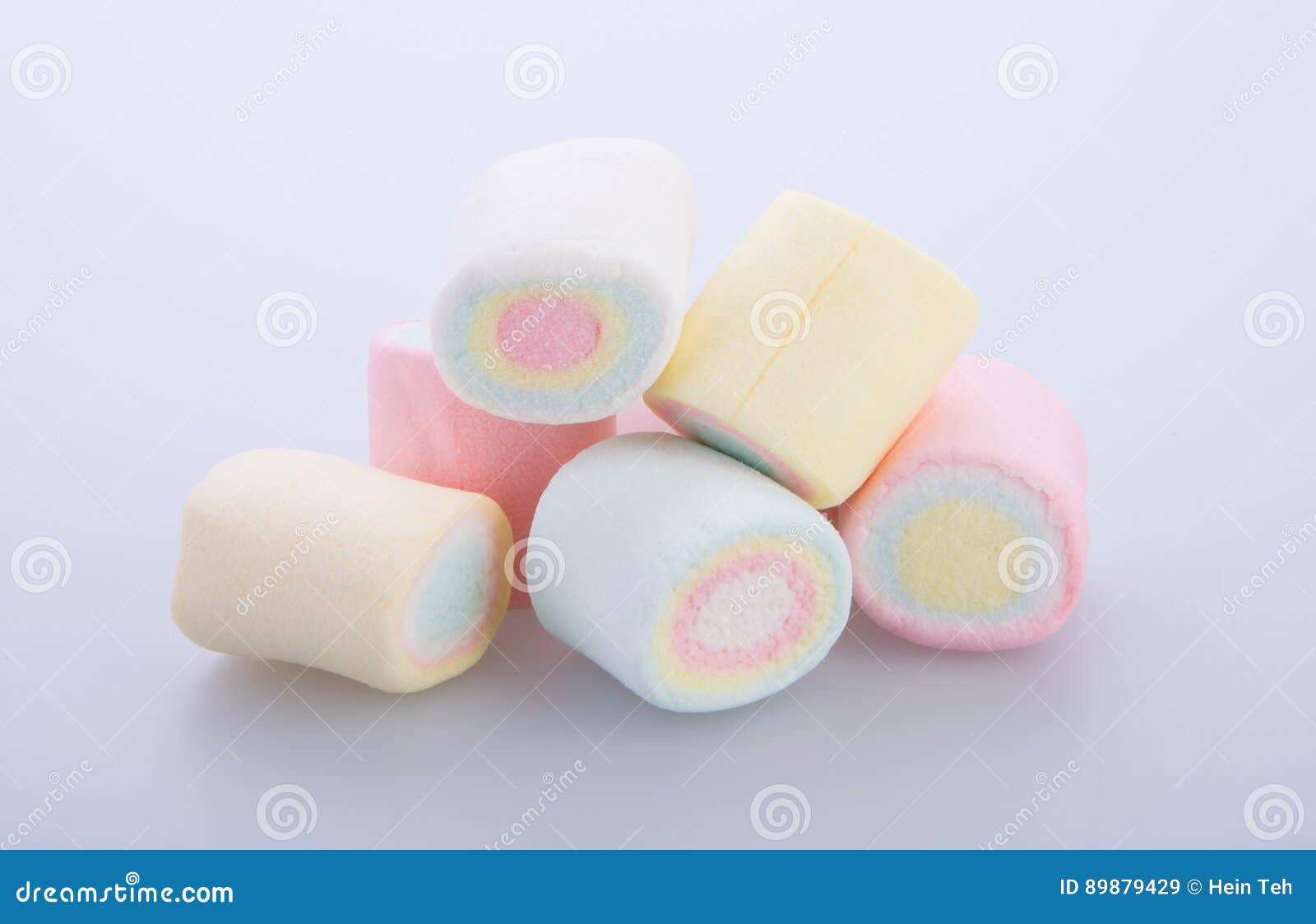 Marshmallows or Marshmallows Candy on the Background. Stock Image ...