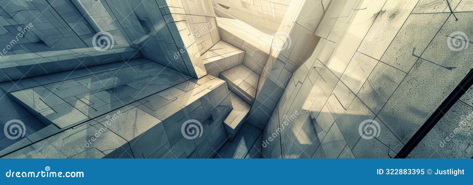 Sharp Angles And Straight Lines Converging To Create A Futuristic Stock ...