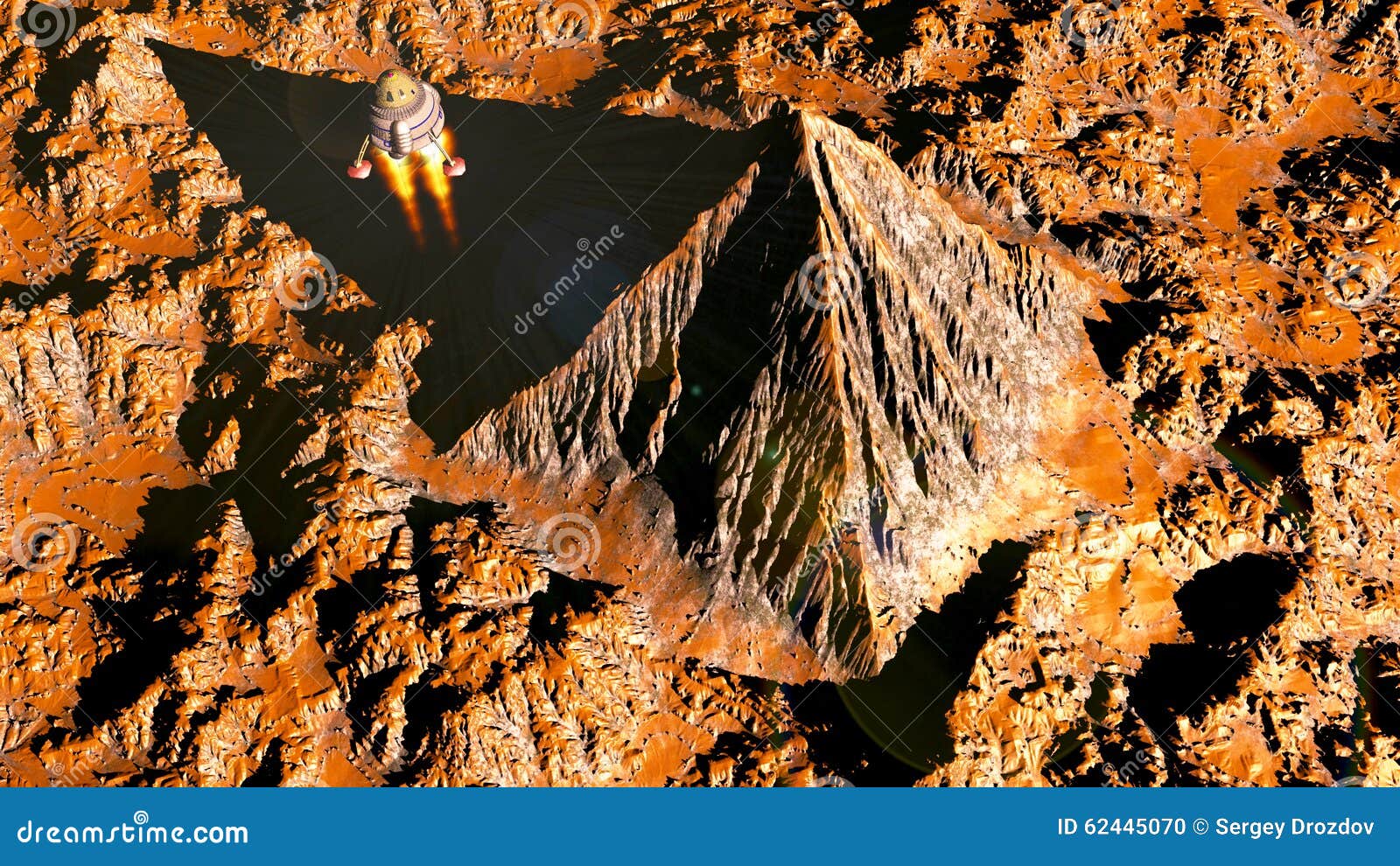 Marsian pyramid stock photo. Image of explorer, science - 62445070