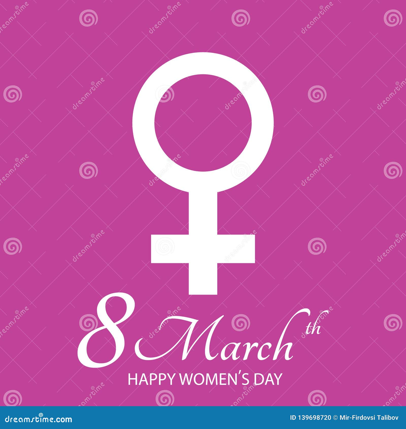 8 Mart/ International Women S Day Stock Illustration - Illustration of ...
