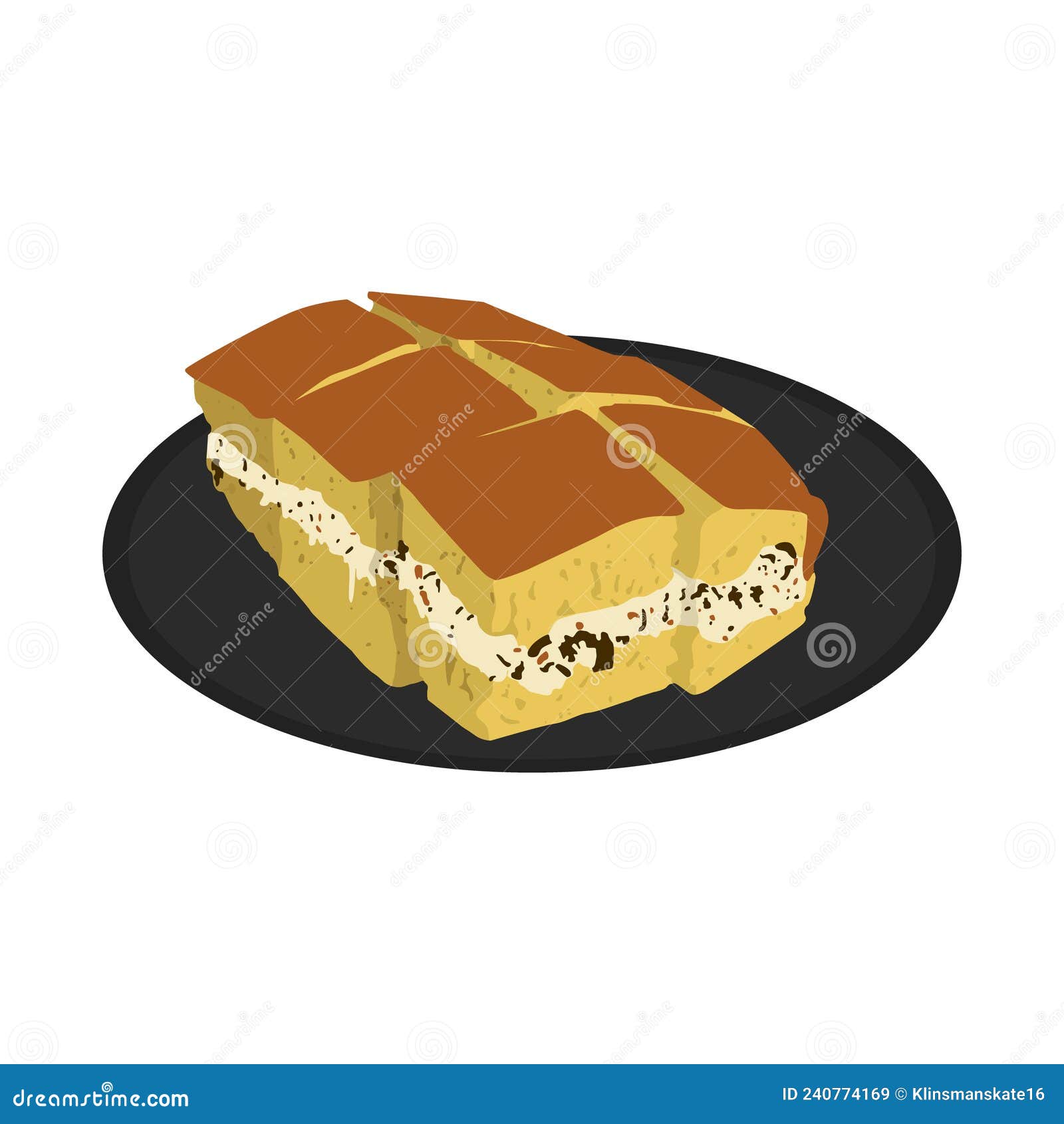 Martabak Manis Indonesian Food Design Vector Stock Vector ...