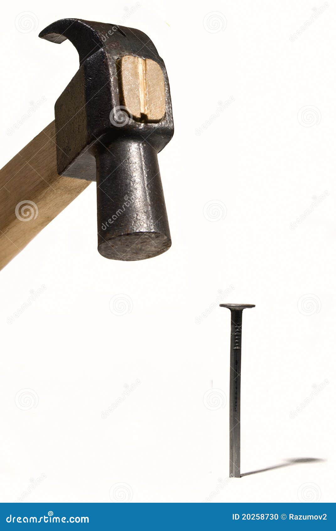 Marteau photo stock. Image du blanc, isolement, coups - 20258730