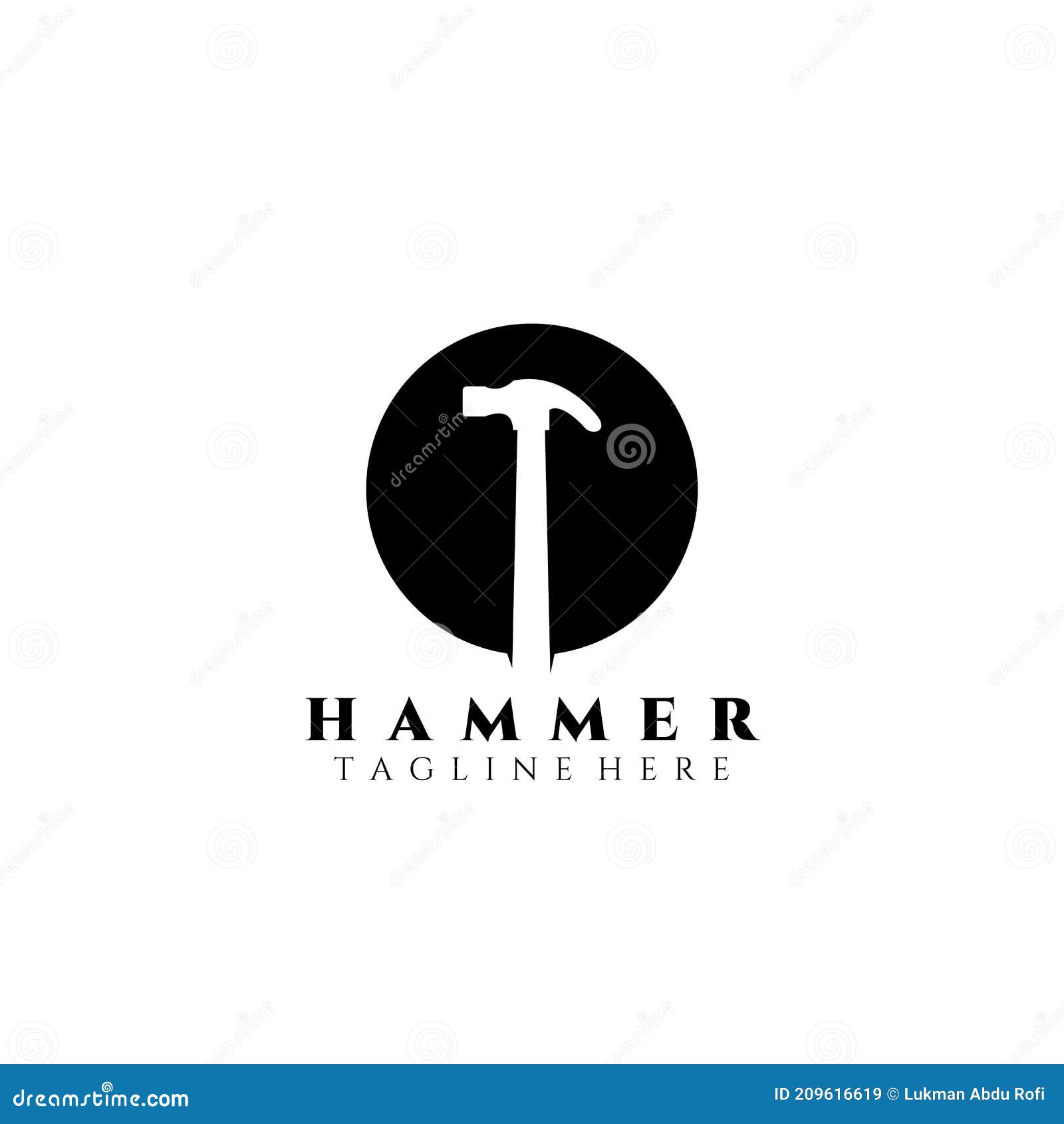 Marteau Logo Vectoriel Illustration Design Illustration de Vecteur ...