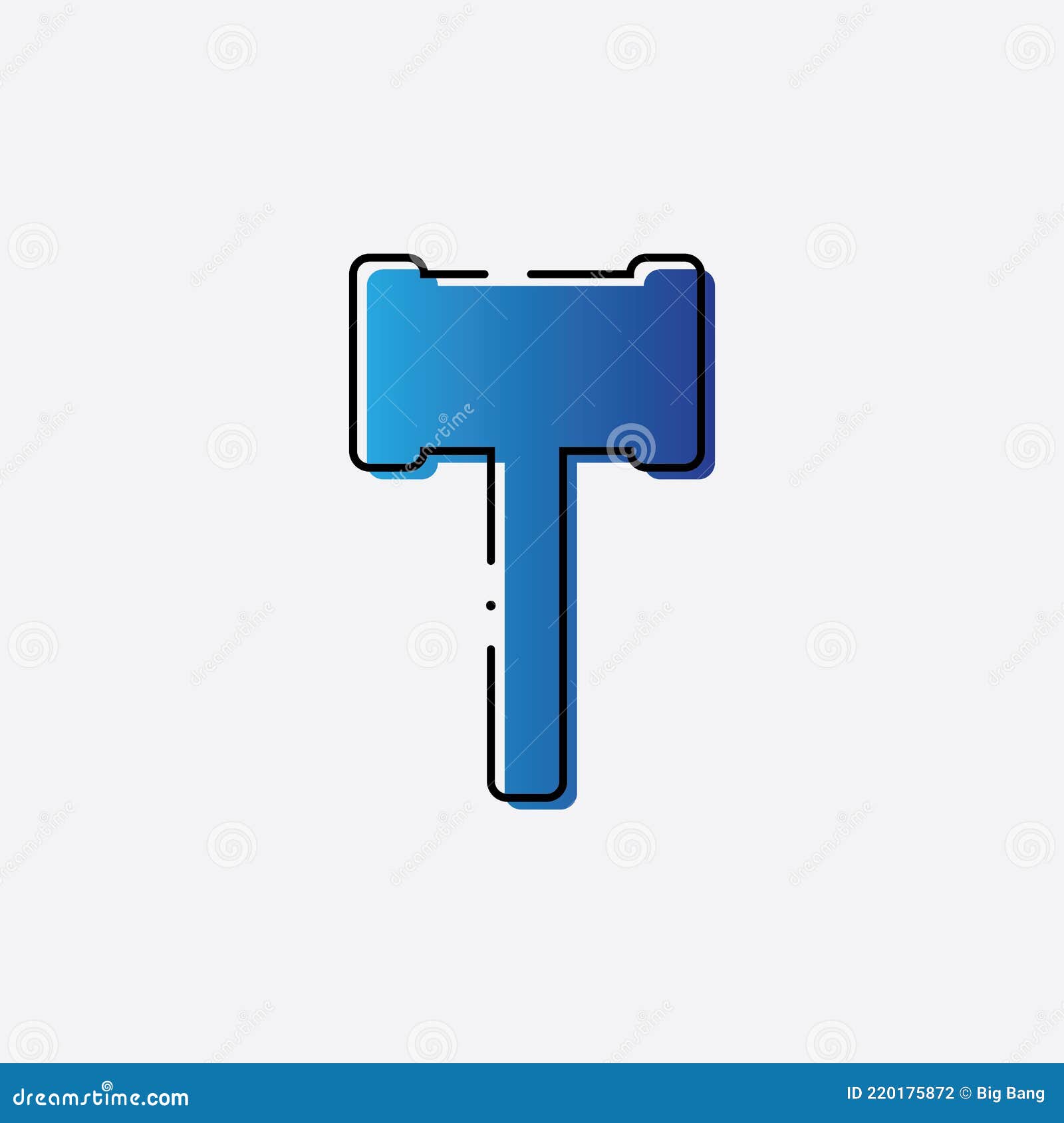 Marteau Logo Vectoriel Illustration Design Illustration de Vecteur ...