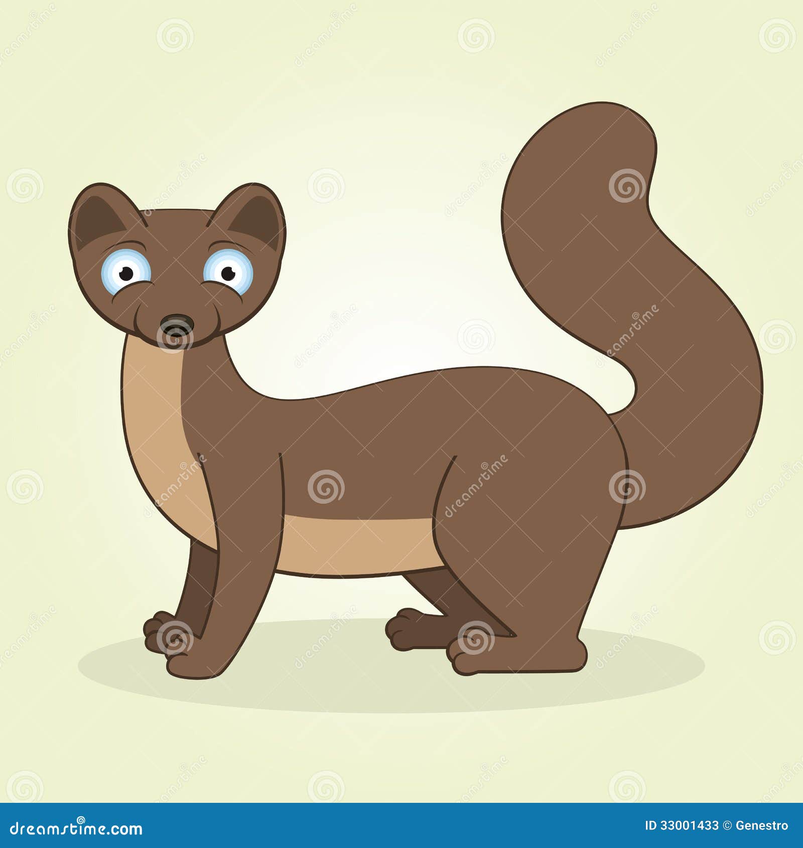 Marten stock vector. Illustration of clipart, happiness - 33001433