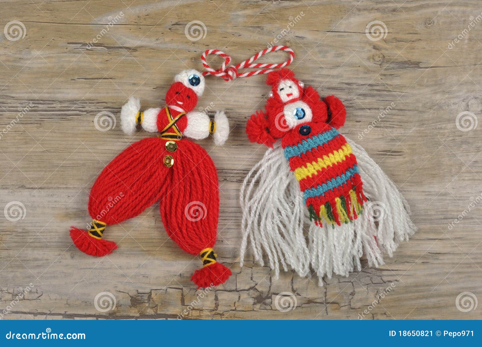 Martenitsa stock image. Image of specific, luck, white - 18650821