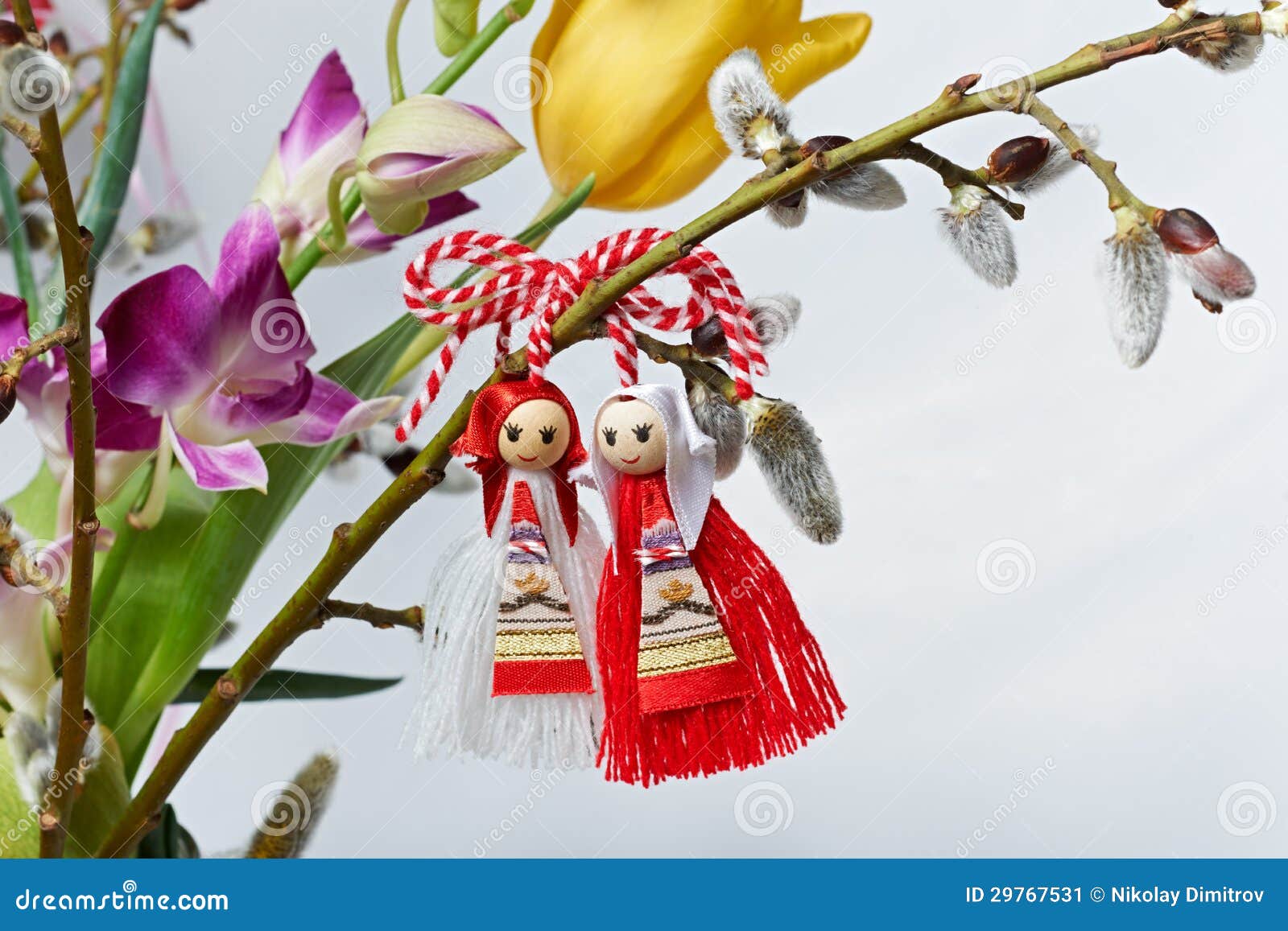 Bulgarian Martenitsa Spring Sign Stock Image - Image of martenitsa ...