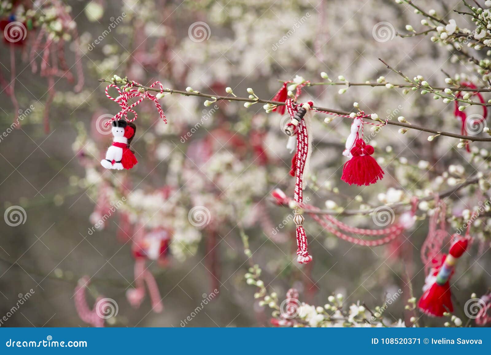 Martenitsa stock image. Image of bulgaria, ribbons, march - 108520371