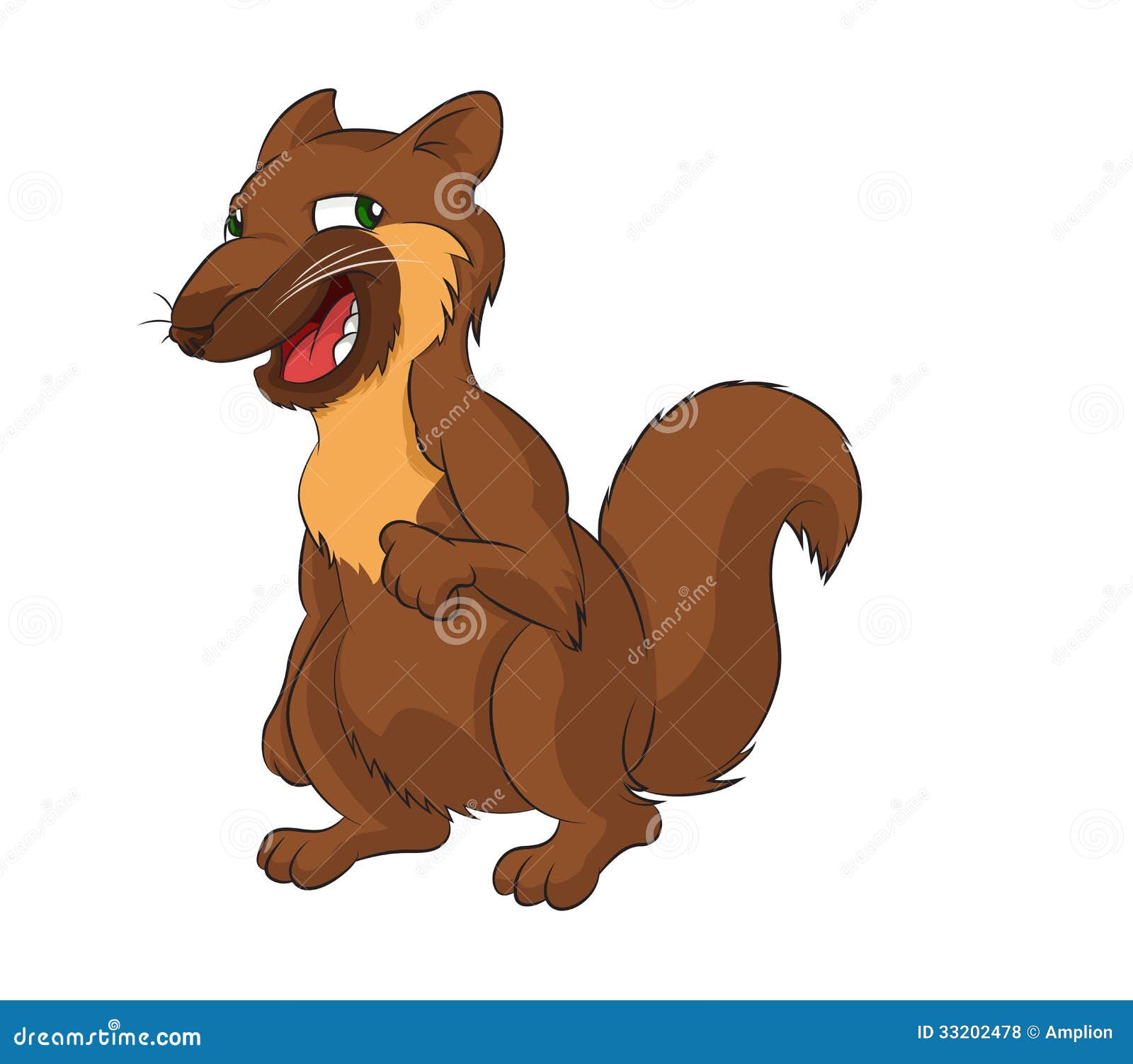 Marter vector illustratie. Illustration of leuk, dierentuin - 33202478