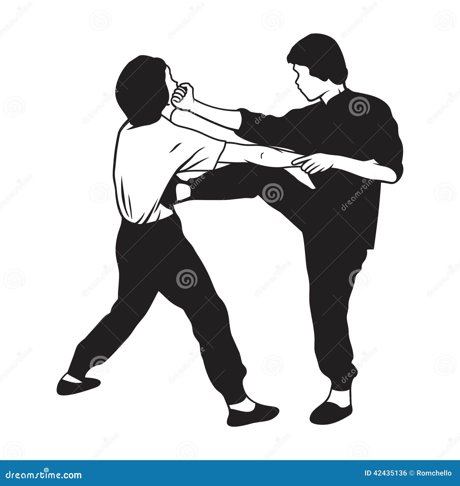 Martial arts illustration stock illustration. Illustration of exercise ...