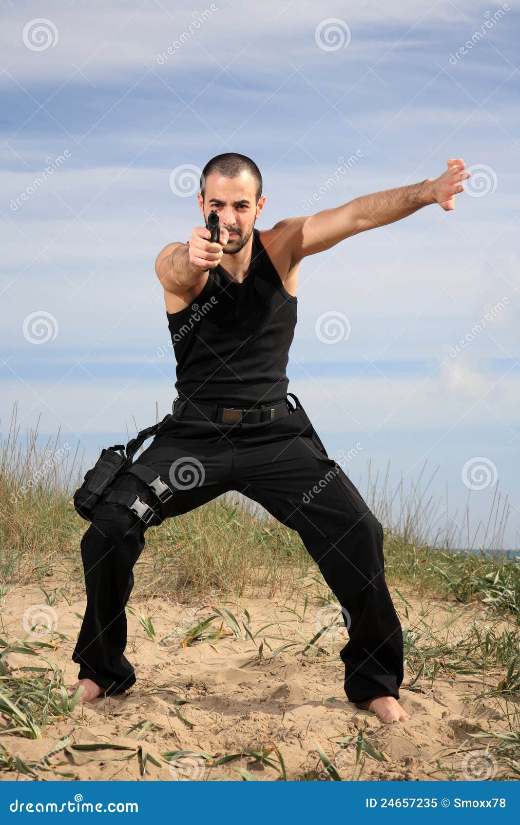 Martial arts instructor stock image. Image of protection - 24657235