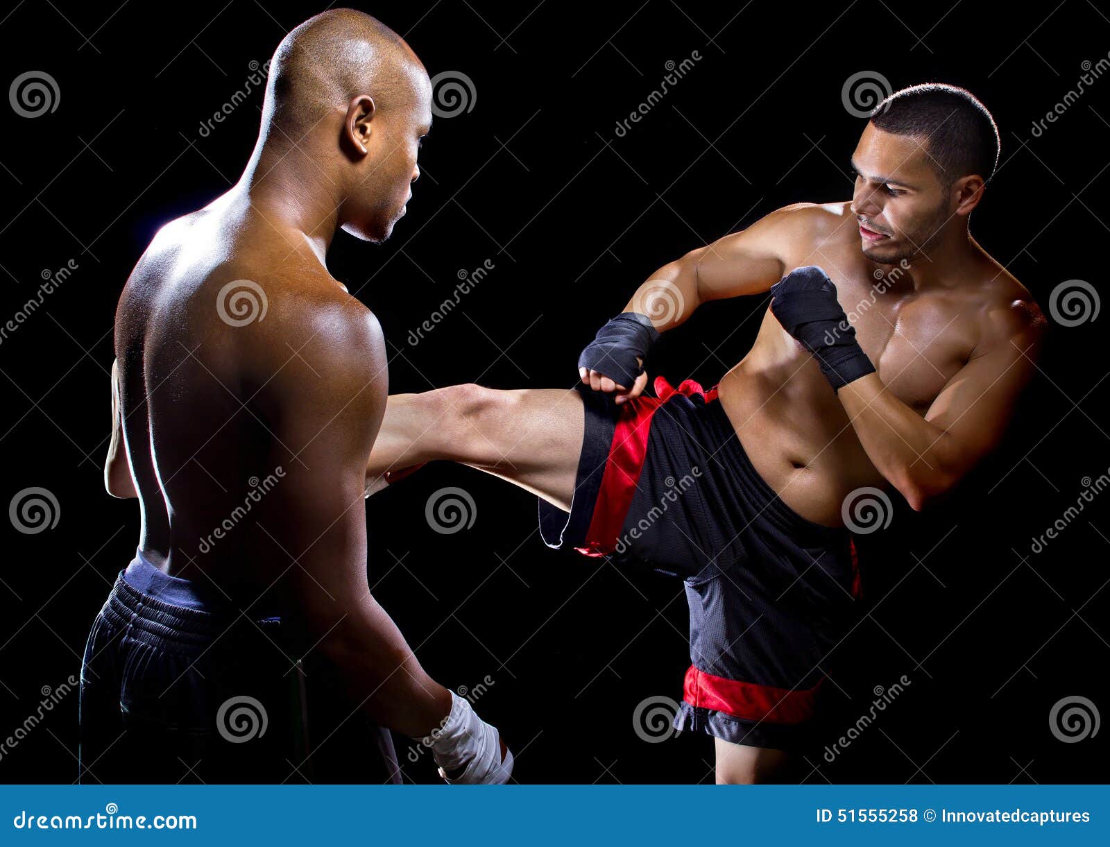 Martial Arts Instructor and Student Stock Photo - Image of muay ...