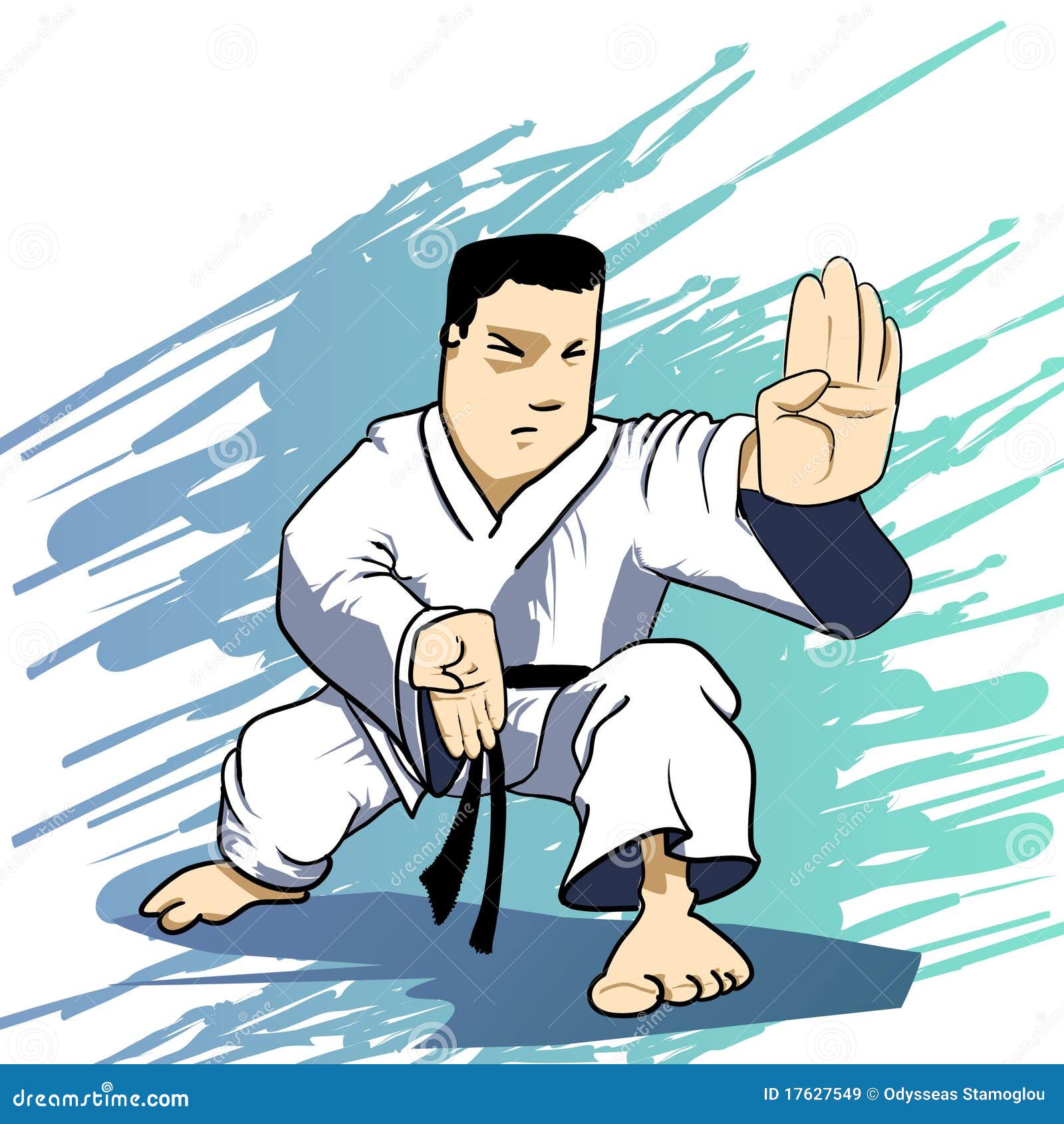 Martial Arts - Karate Power Strike Stock Vector - Illustration of ...