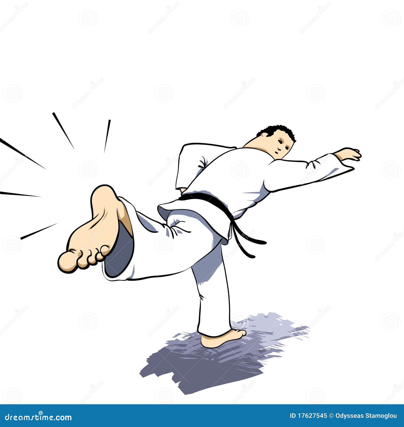 Martial Arts - Karate Strike Back Stock Vector - Illustration of ...