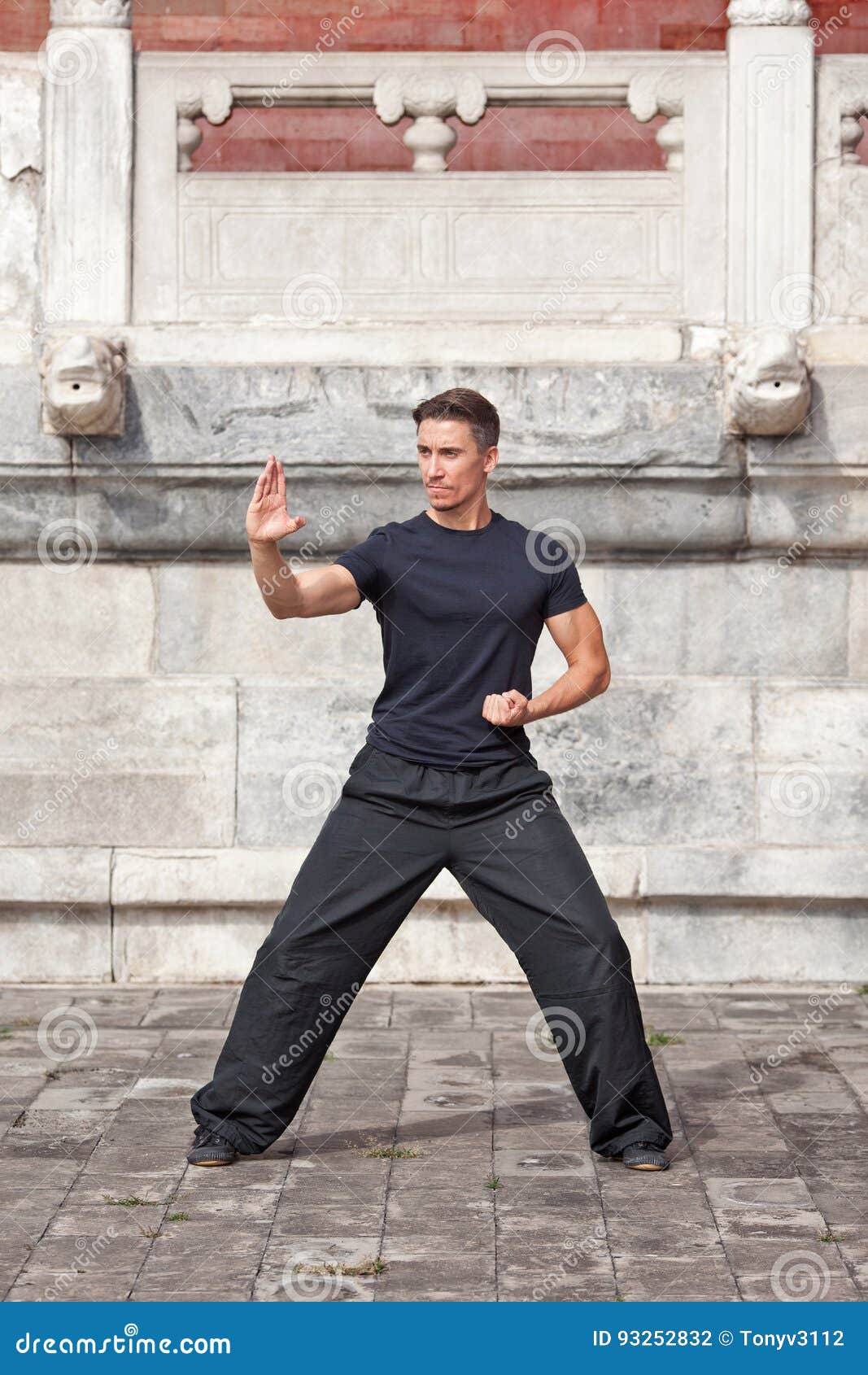 Martial Arts Master Practicing at Temple of Heaven, Beijing, China ...