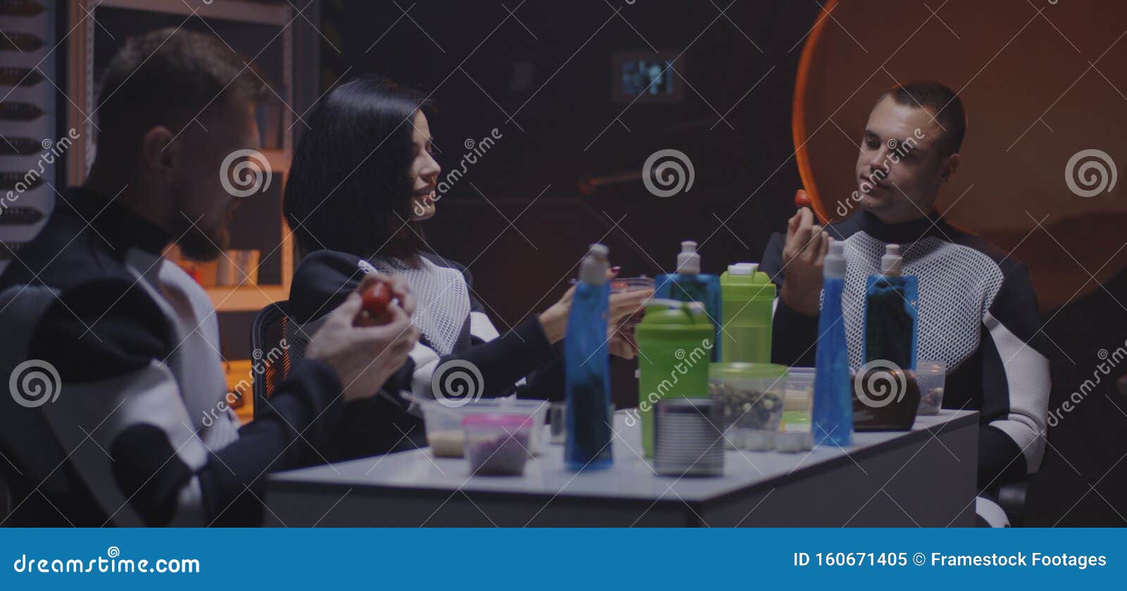 Martian Base Crew Eating Strawberries Stock Image - Image of mars ...
