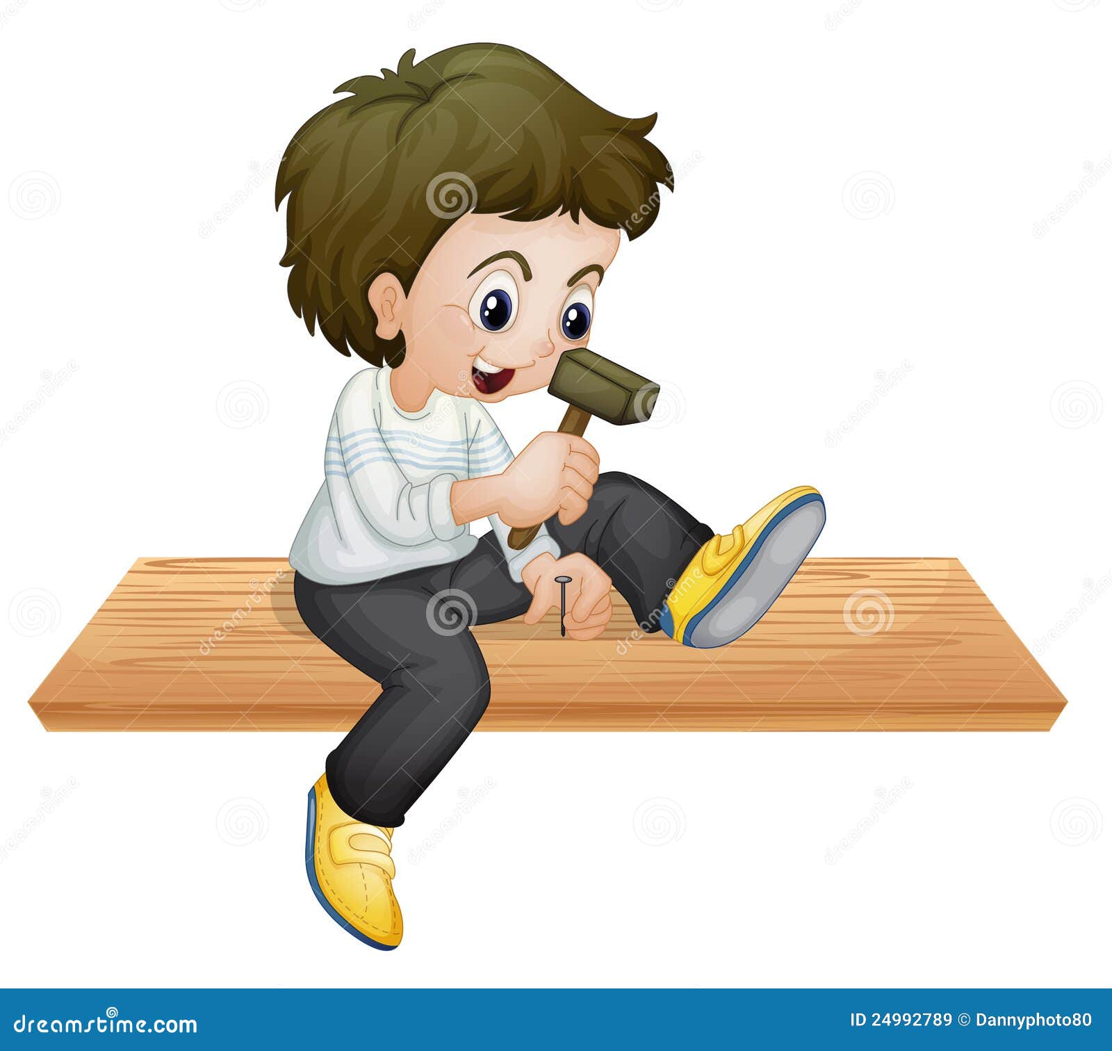 Martillo ilustración del vector. Ilustración de estructura - 24992789