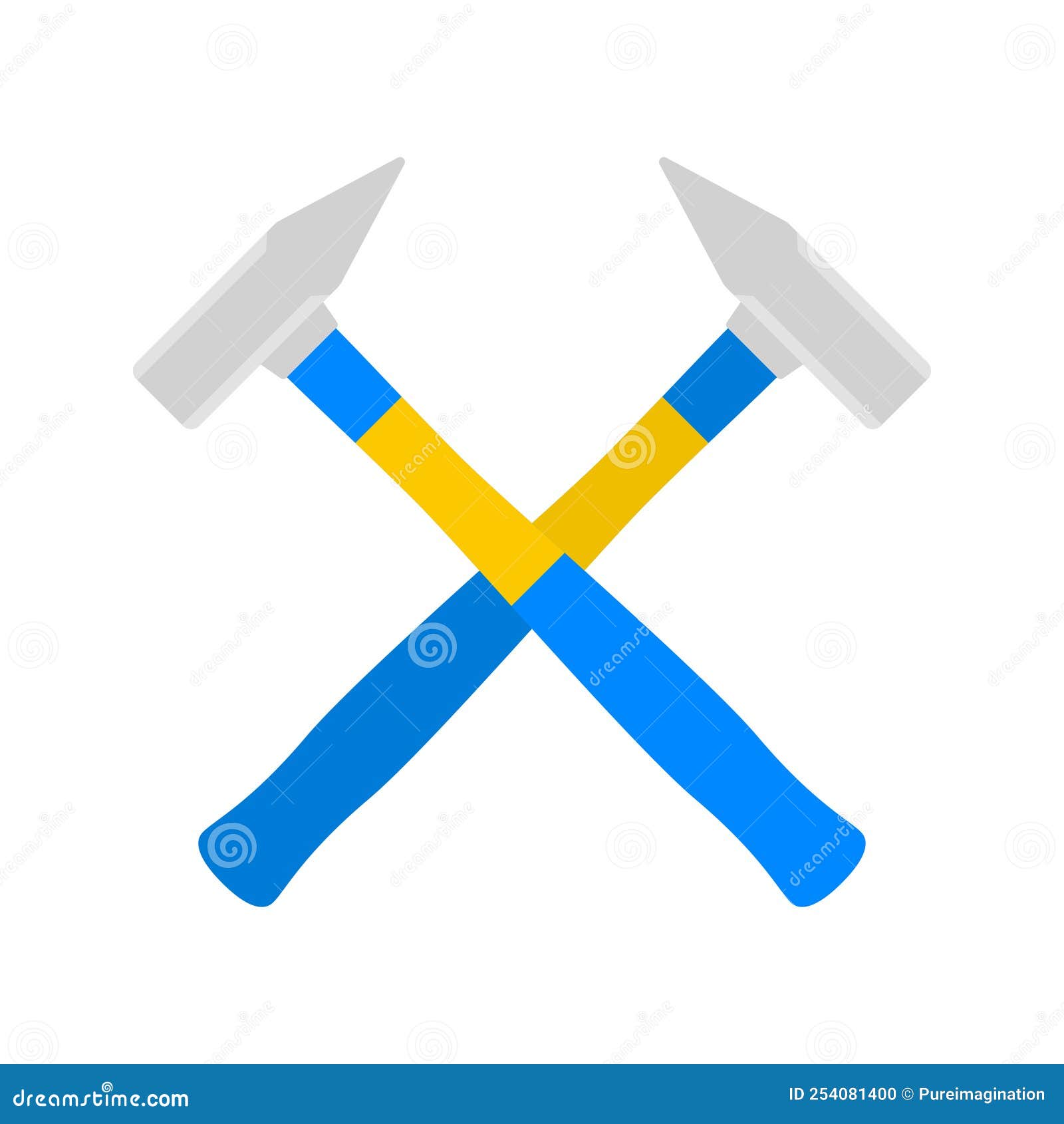 Martillo Aislado En Fondo Blanco Ilustración del Vector - Ilustración ...