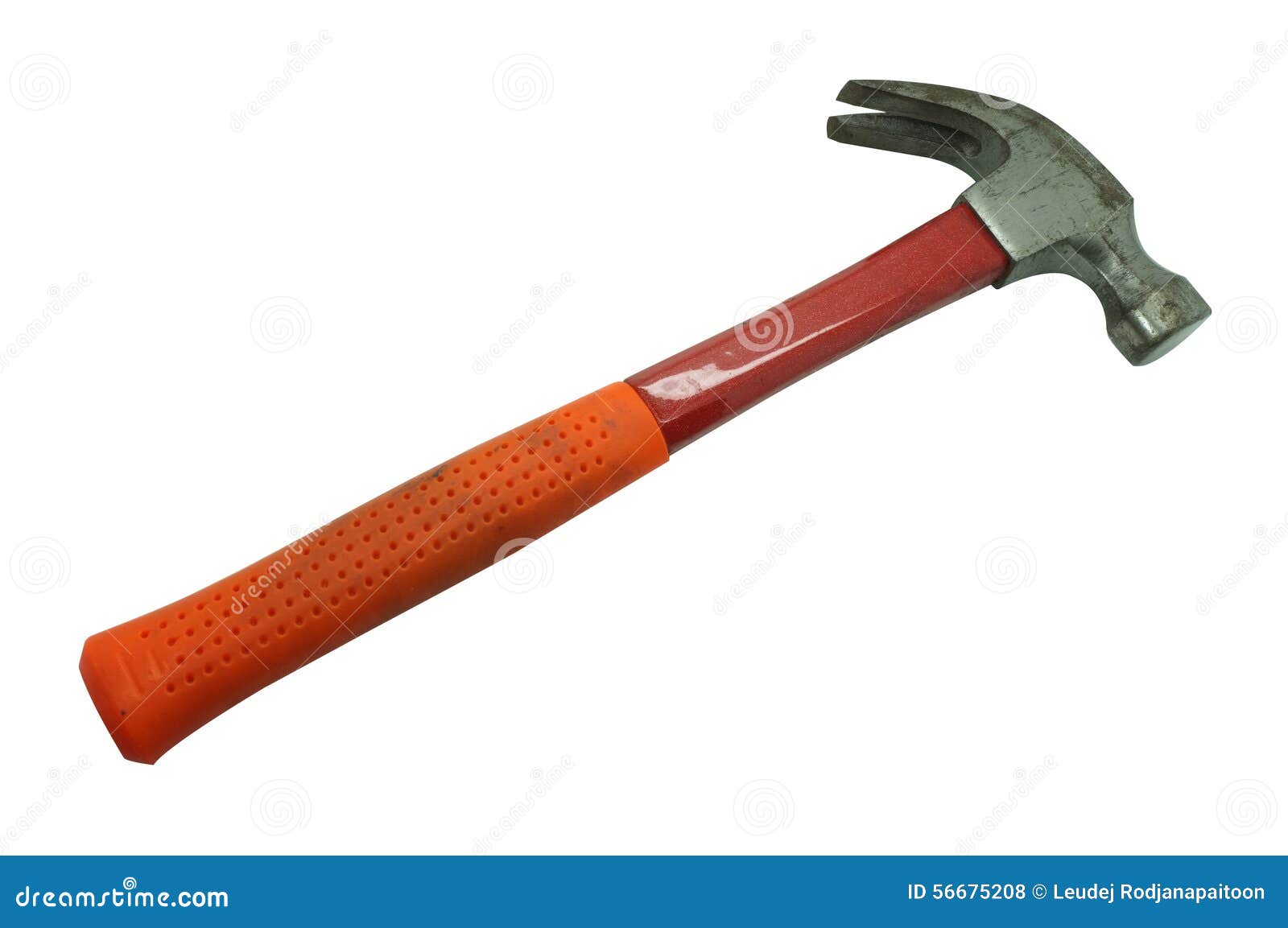 Martillo Anaranjado Y Rojo Del Metal Foto de archivo - Imagen de pista ...