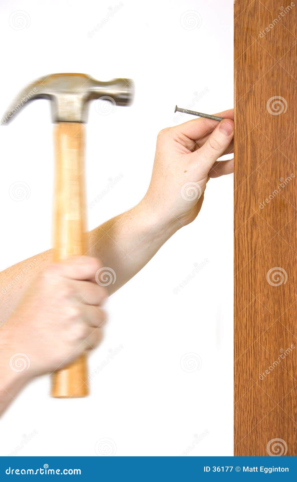 Martillo y clavo imagen de archivo. Imagen de carpintero - 36177