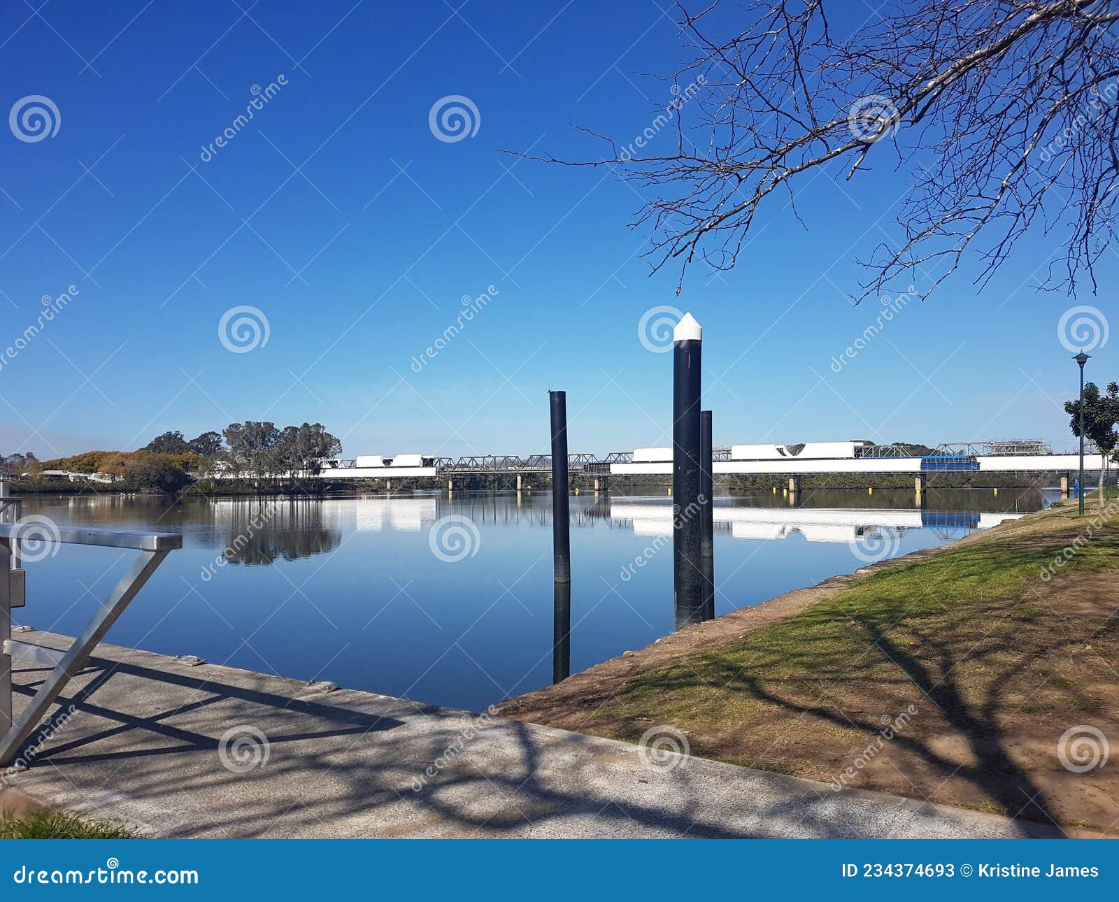 Martin Bridge Taree stock image. Image of bridge, dusk - 234374693