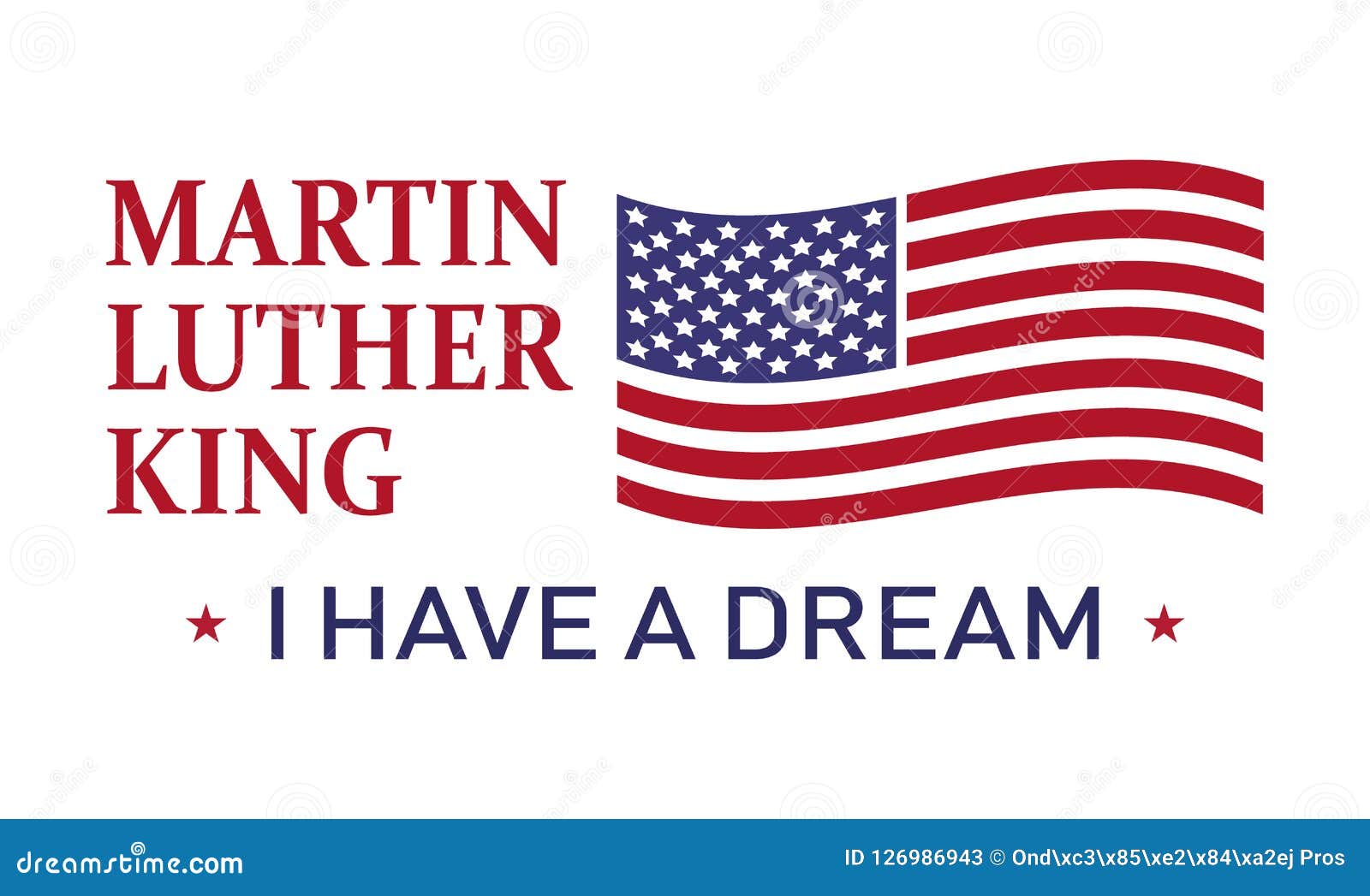 Martin Luther King Day, I Have a Dream , Vector Icon Illustration Stock ... Martin Luther King Day, I Have a Dream , Vector Icon Illustration Stock ...
