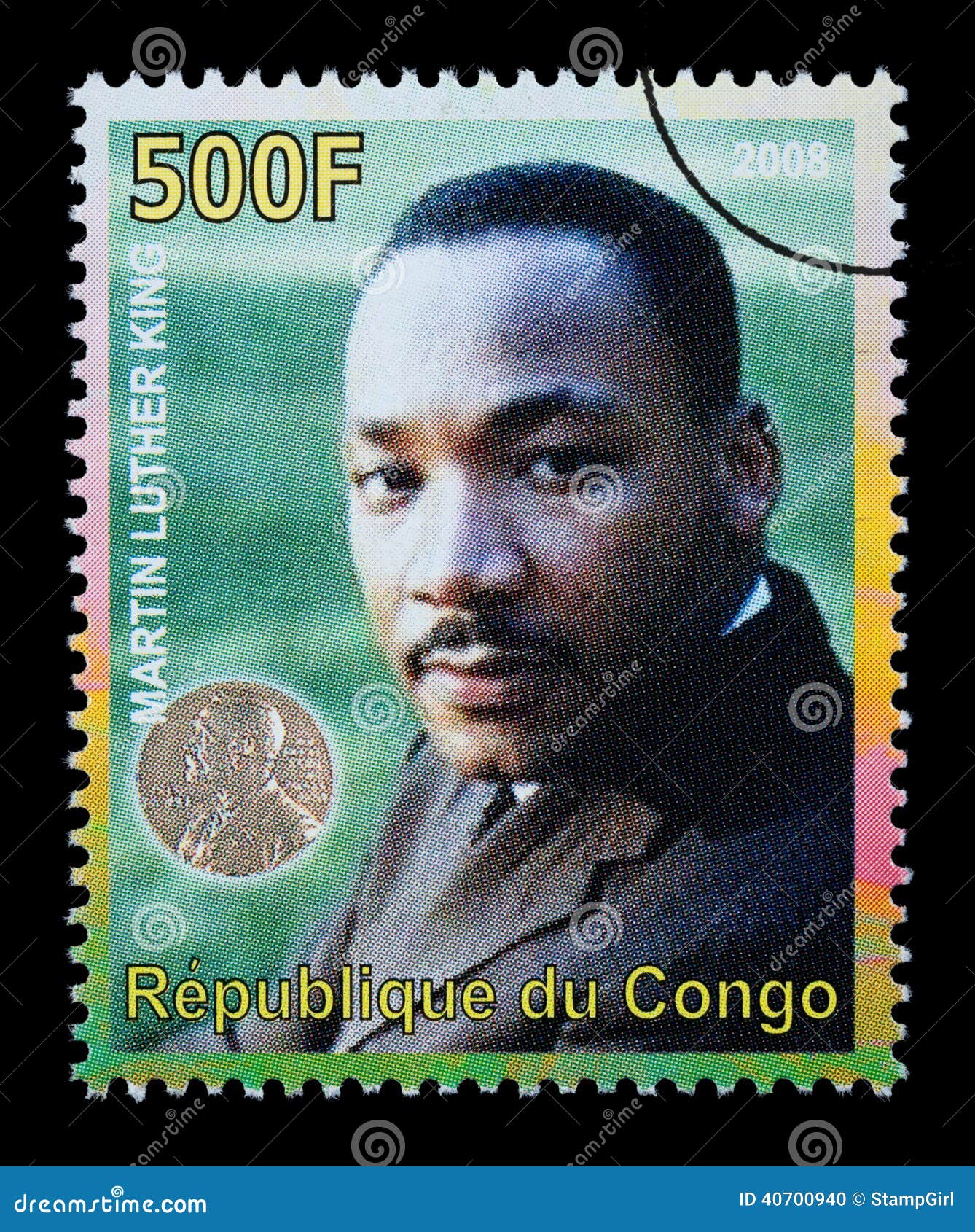 Martin Luther King Postage Stamp Immagine Editoriale - Immagine di ...