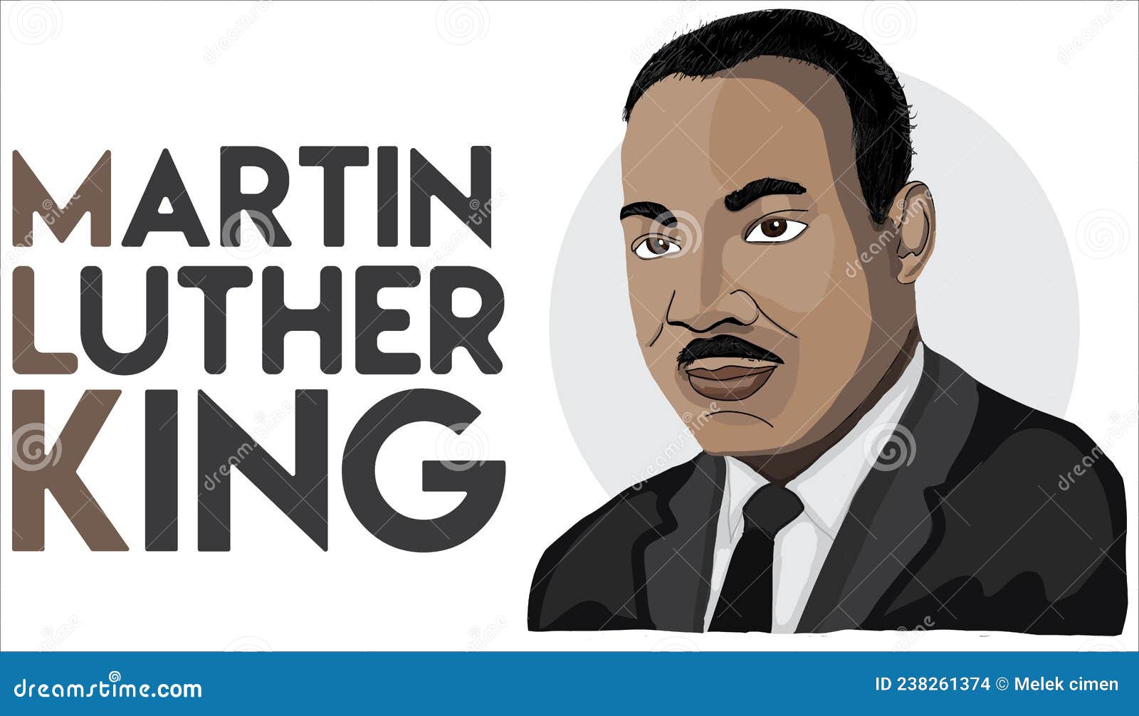 Martin Luther King Vector Illustrationabraham Editorial Stock Image ...