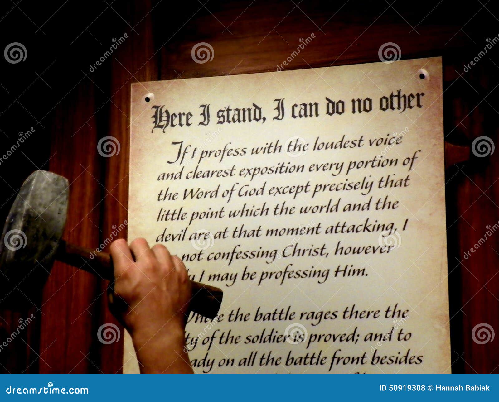 Martin Luther Ninety-Five Theses Foto de archivo editorial - Imagen de ...