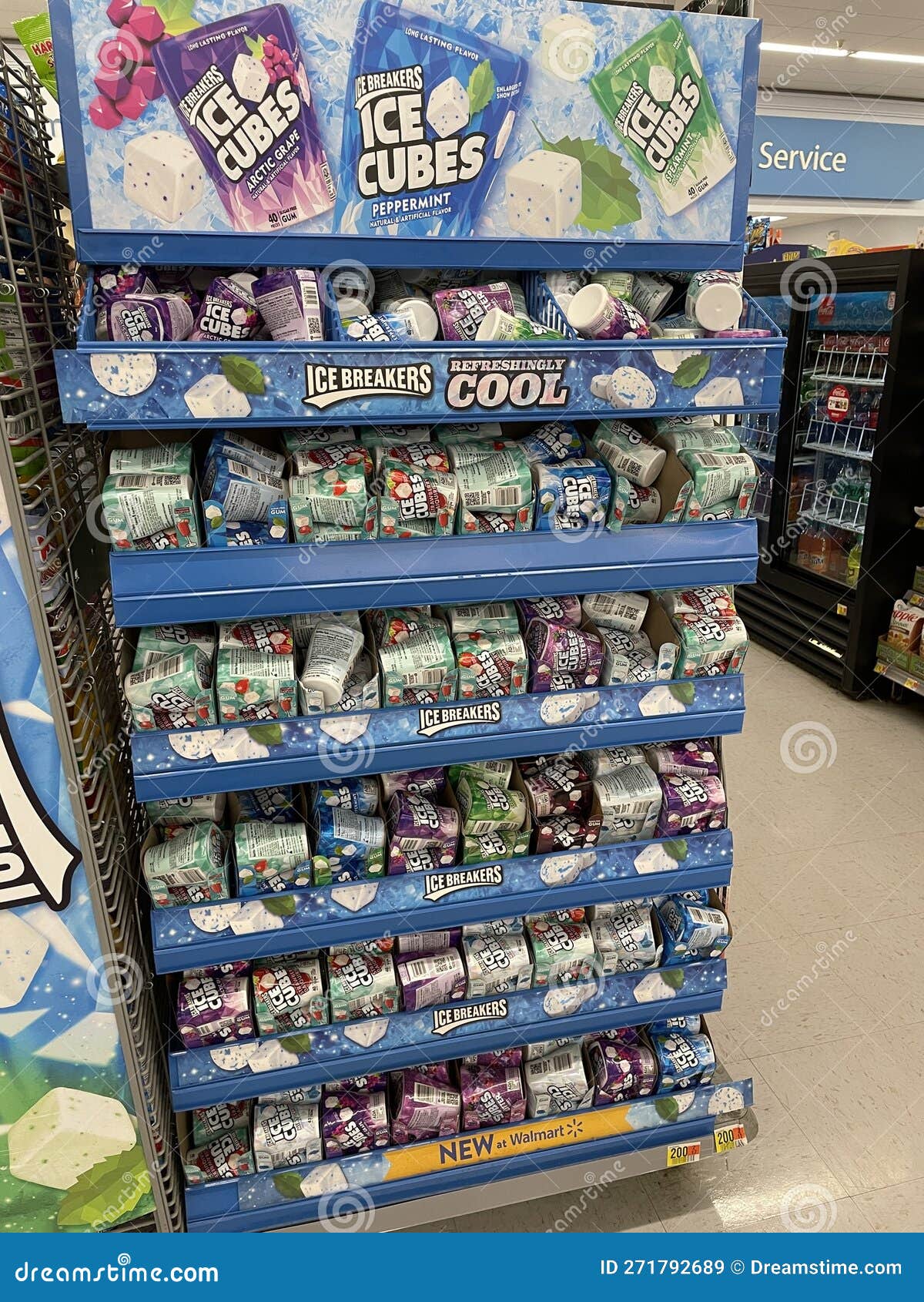 Walmart Interior Ice Breakers Chewing Gum Display Editorial Stock Image ...