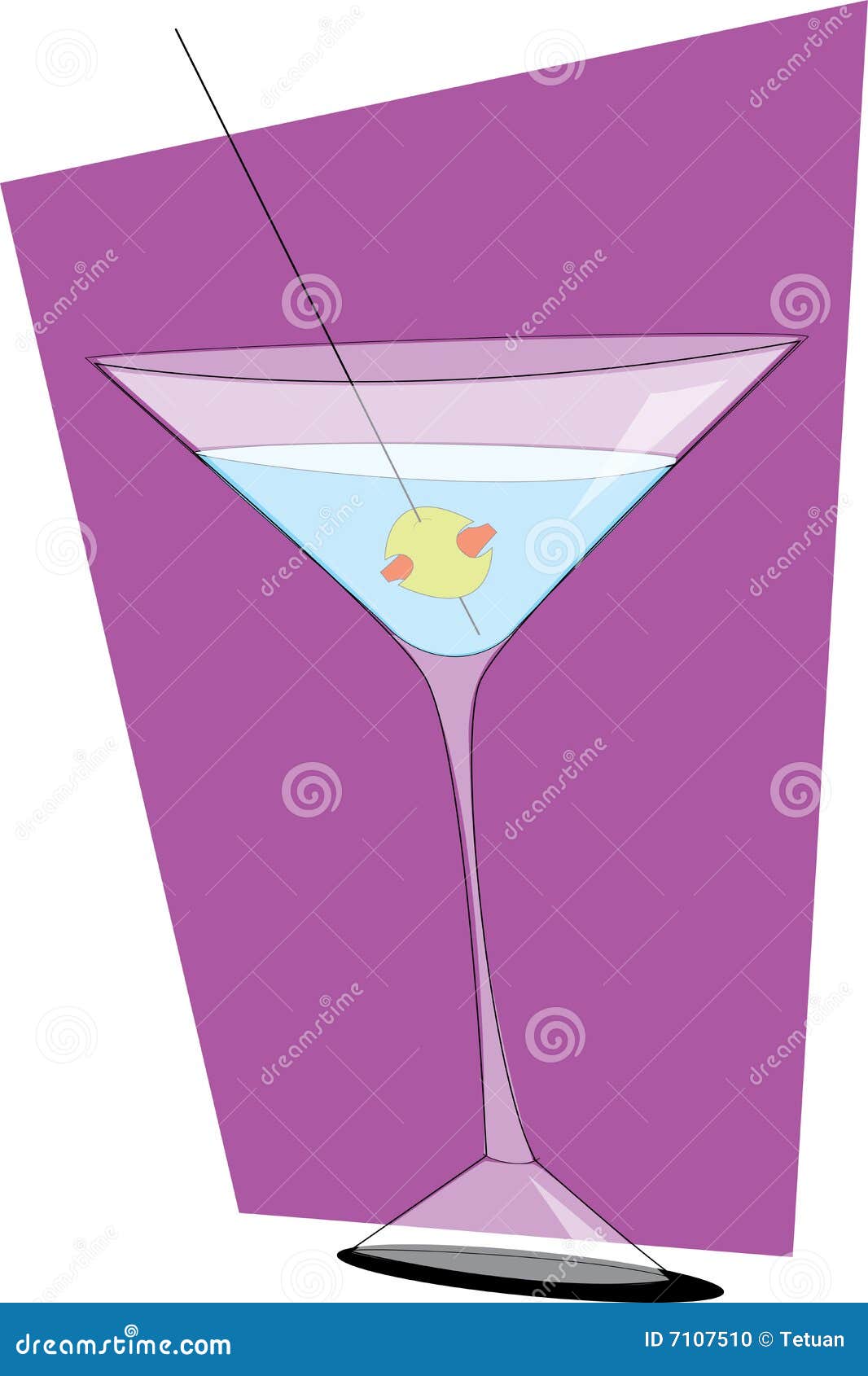 Retro Martini And Shaker Cartoon Vector | CartoonDealer.com #3650617