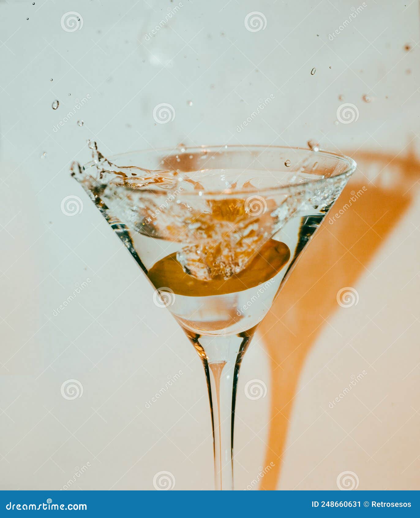 Martini Cocktail Splash Drink Stock Image - Image of celebrate, mixed ...