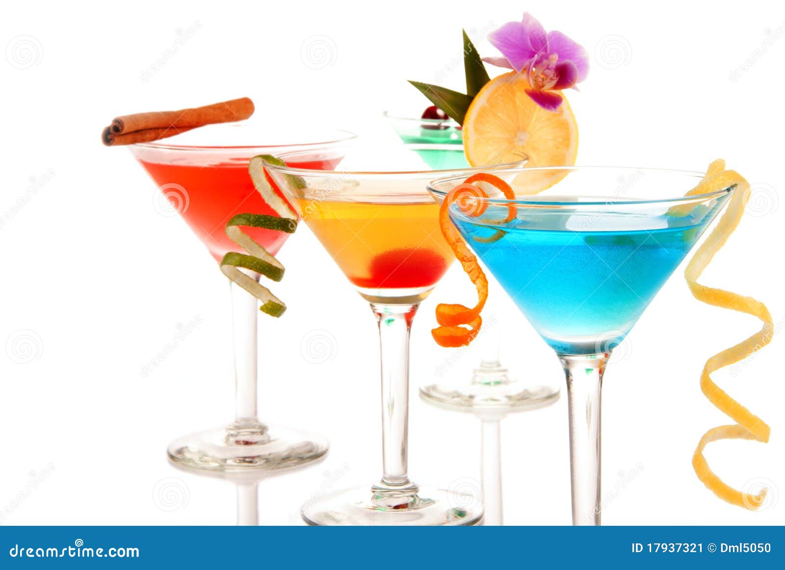 Martini Cocktails Composition Stock Image - Image of garnish, beer ...