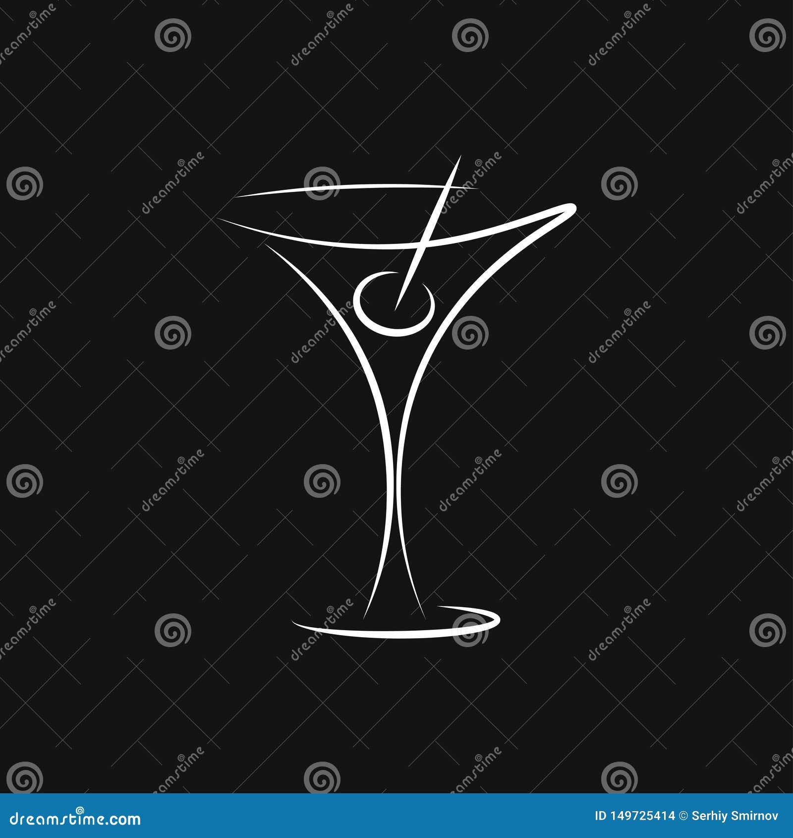 Martini Glass Logo