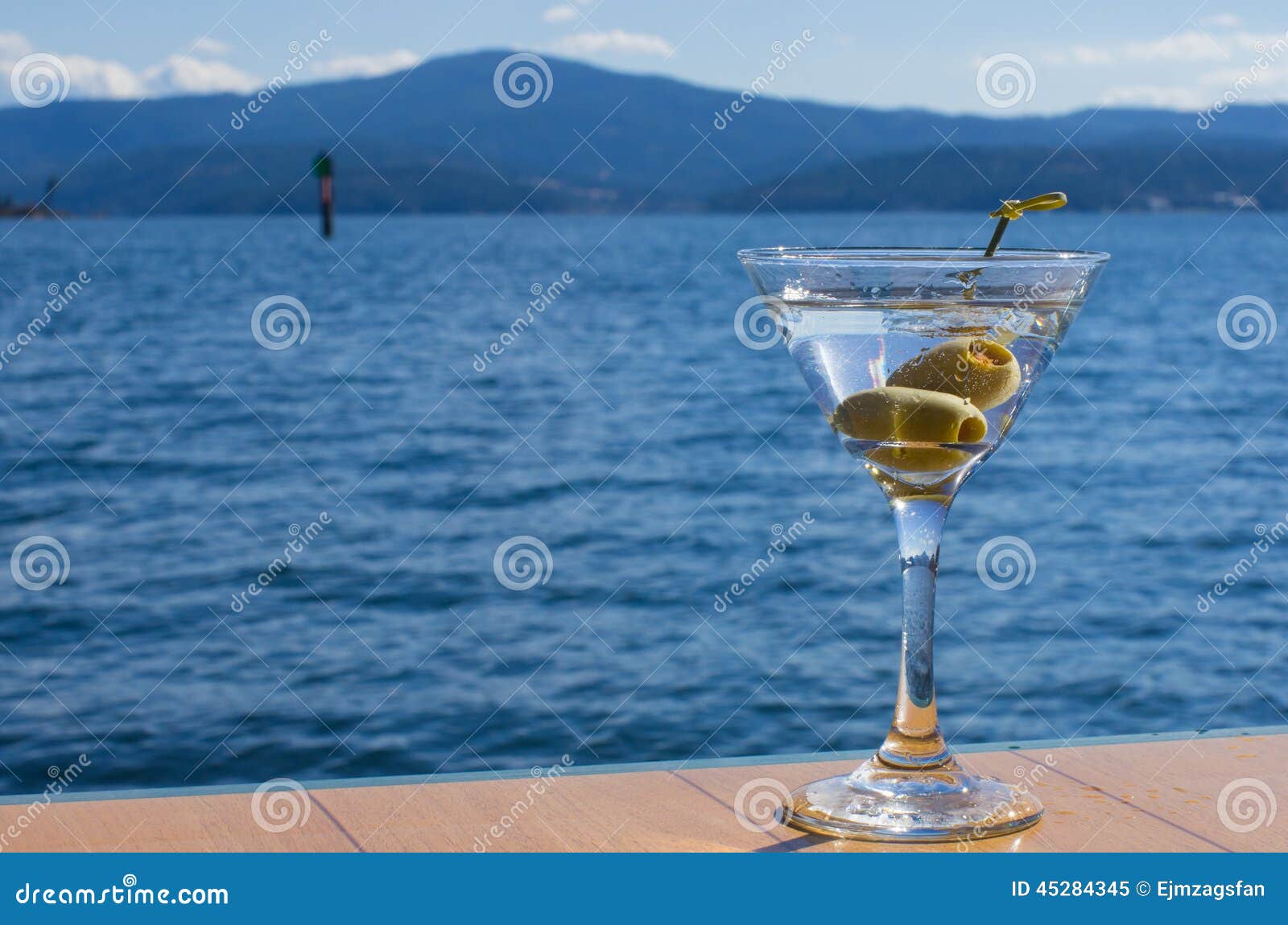 Martini on lake2 stock image. Image of debauner, shaken - 45284345