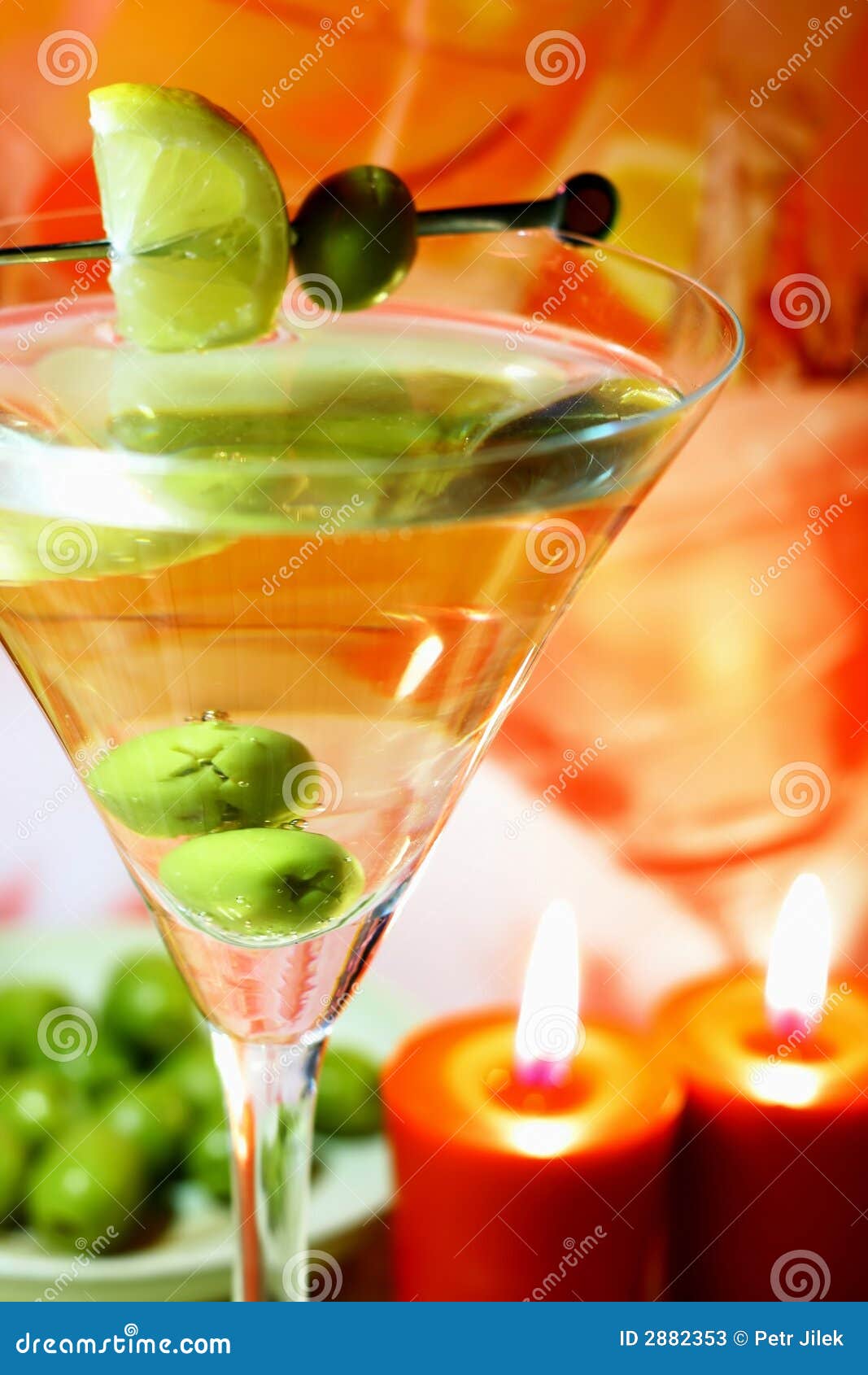 Martini in night light stock image. Image of relaxation - 2882353